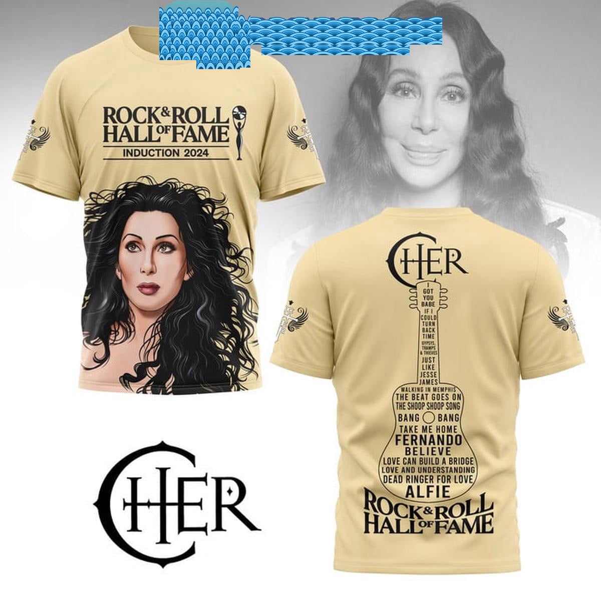Cher Rock And Roll Hall Of Fame Introduction 2024 Hoodie T-Shirt Yellow ...