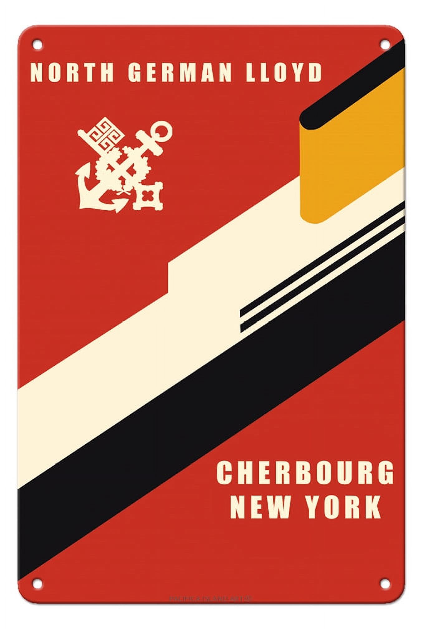 Cherbourg to New York - North German Lloyd - Vintage Ocean Liner Travel ...