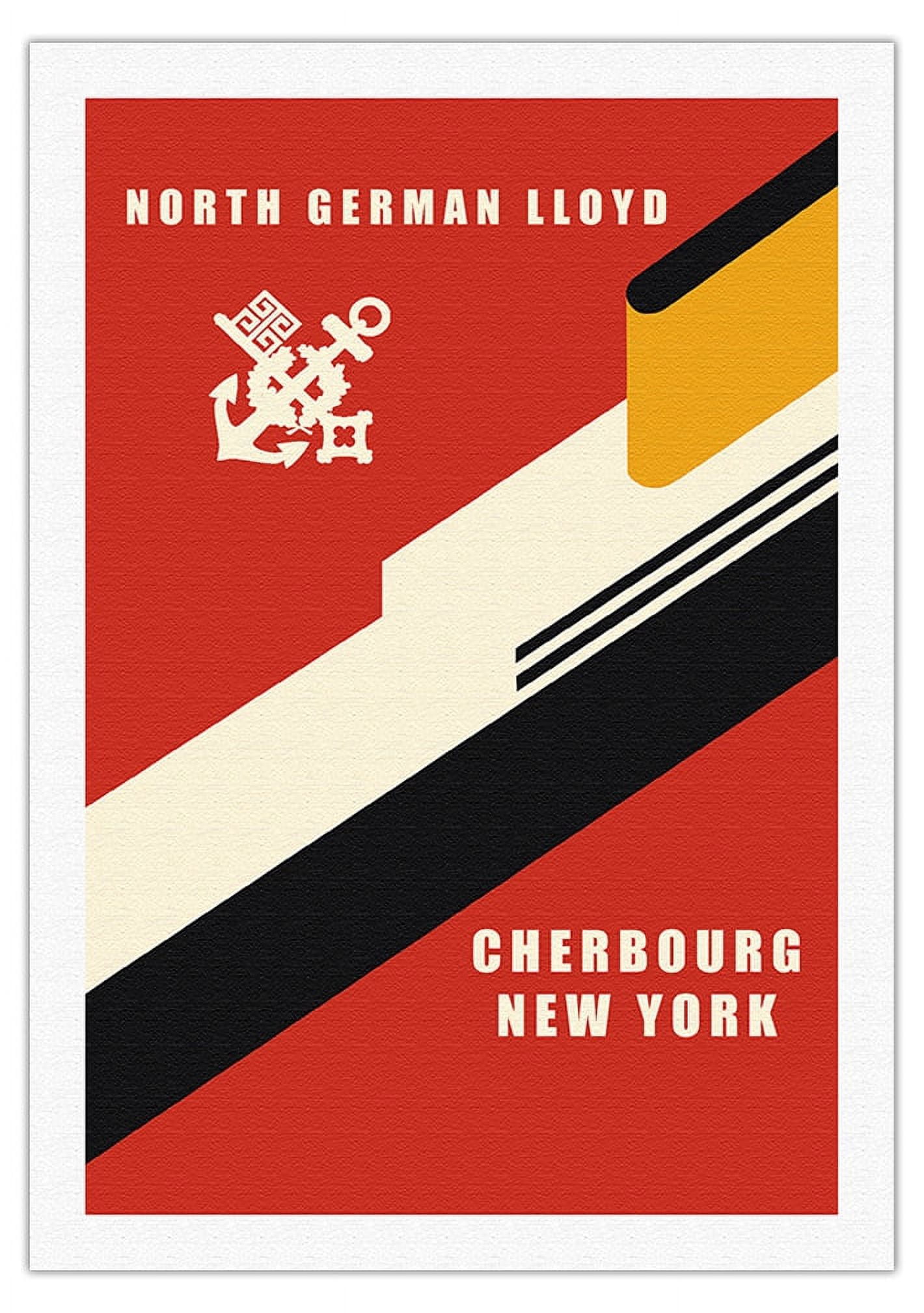 Cherbourg to New York - North German Lloyd - Vintage Ocean Liner Travel ...