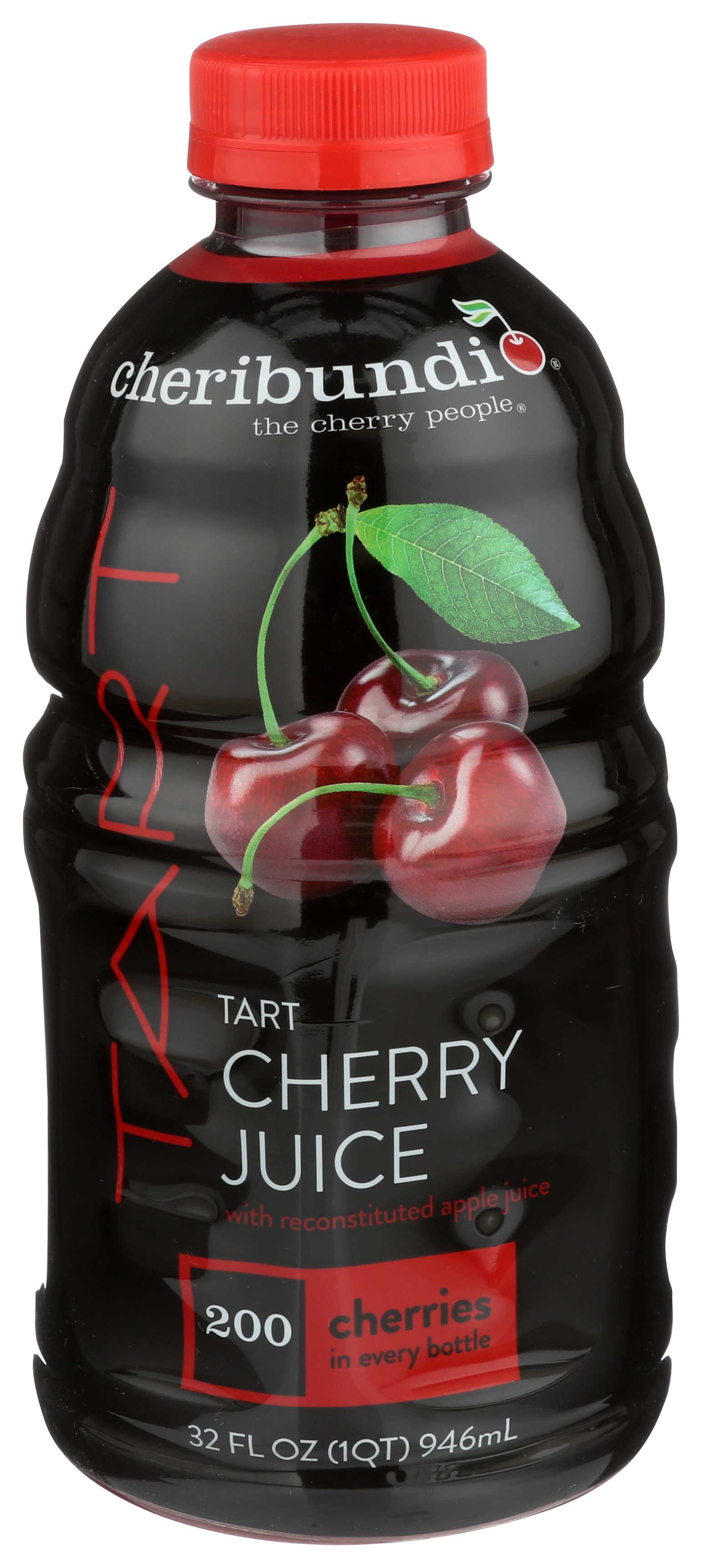 Cheribundi Tart Cherry Juice with Reconstituted Apple, 32 Ounce - 6 per ...