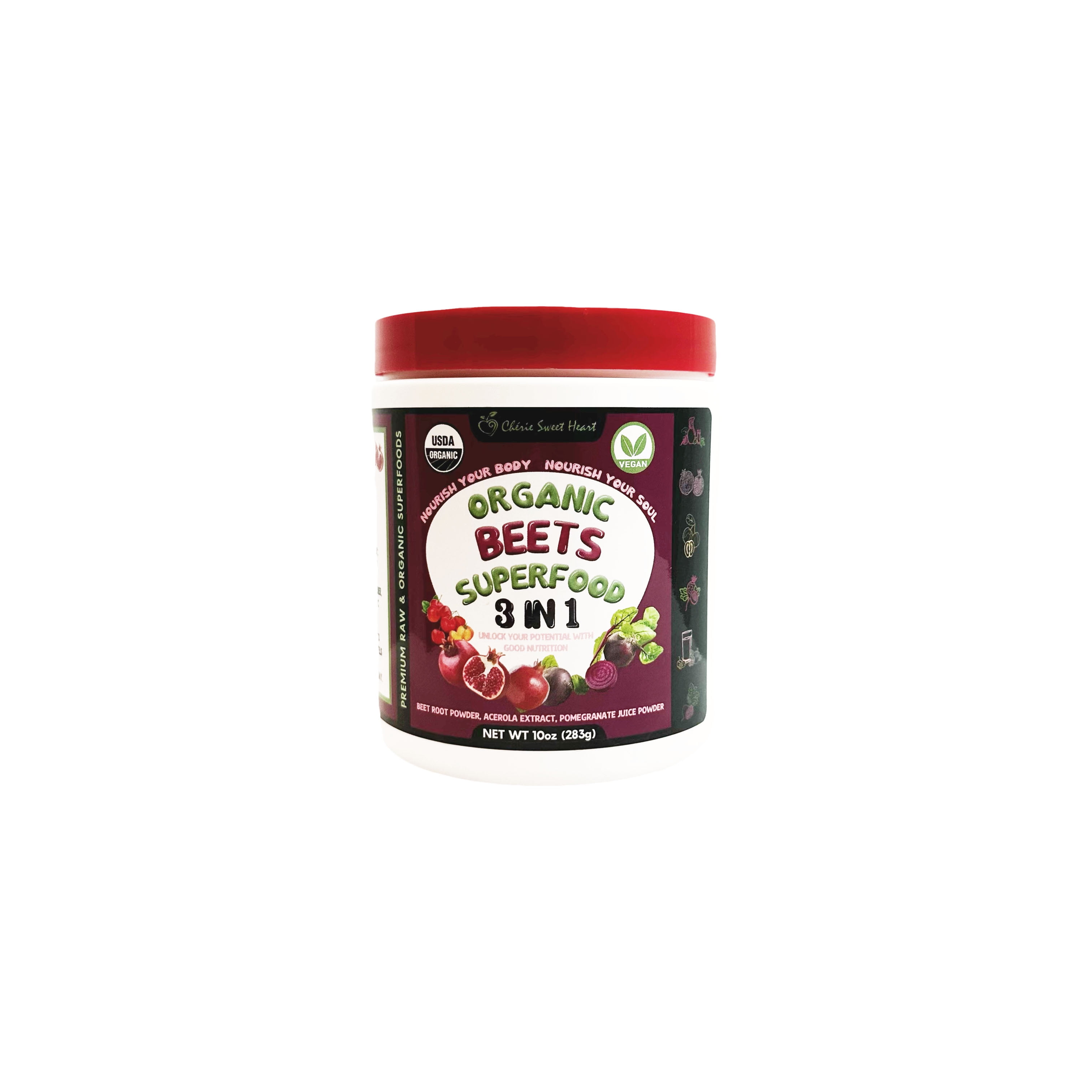 Cherie Sweet Heart Organic Beets Superfood 3 in 1 - Support Overall ...