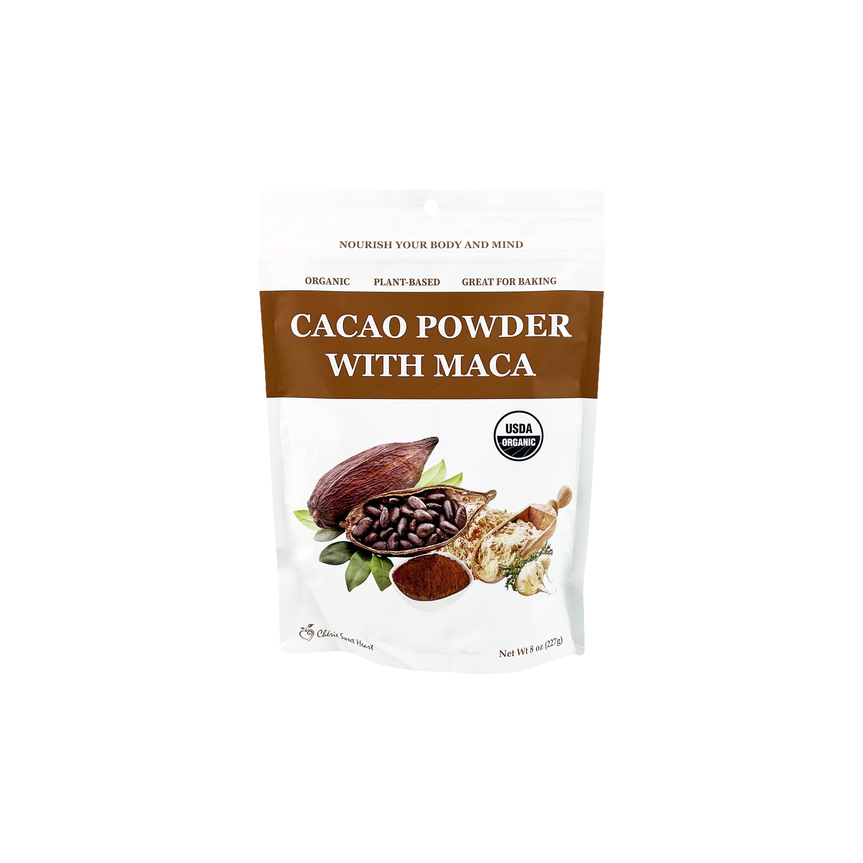 Cherie Sweet Heart Cacao Powder with Maca 8 oz - Walmart.com