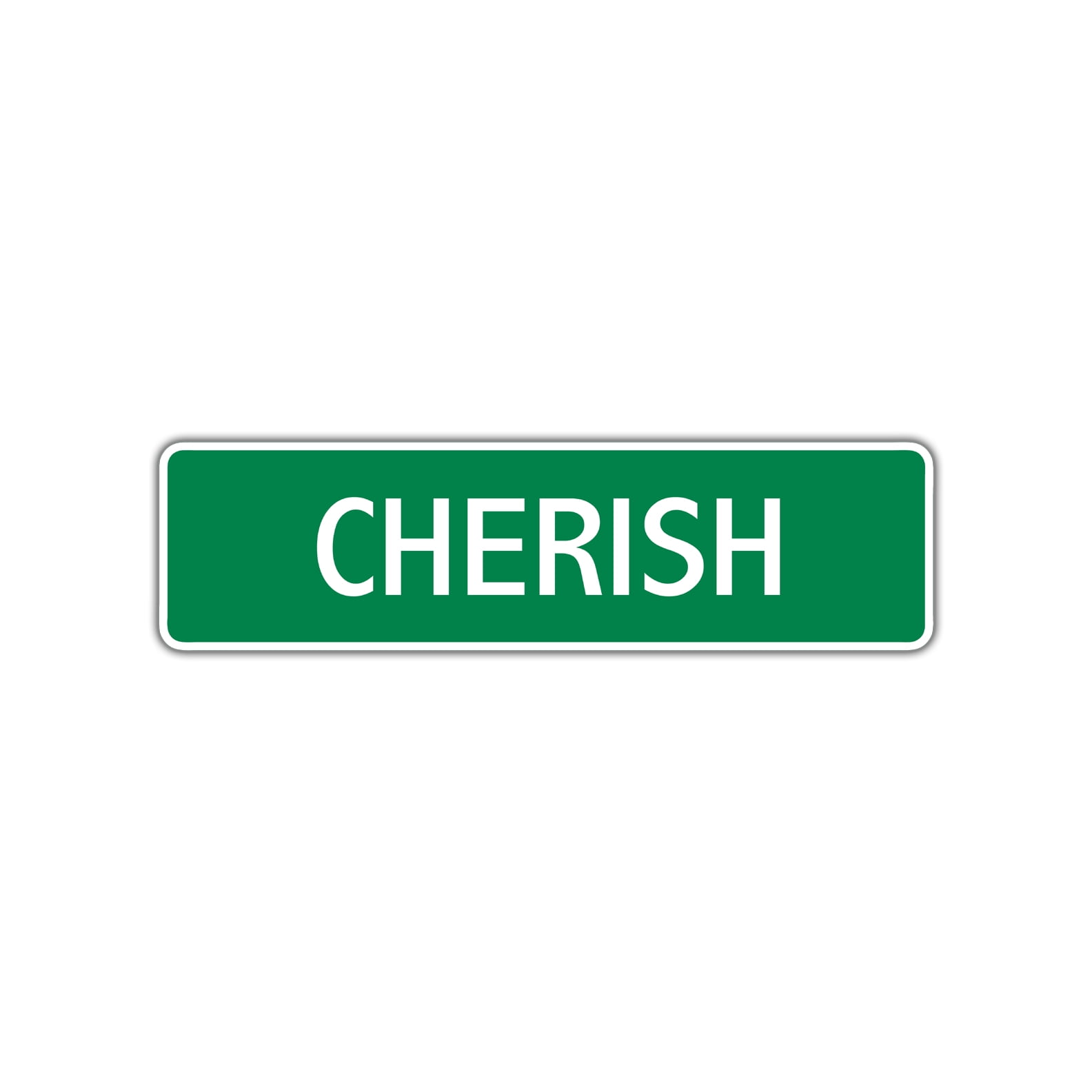 Cherish Girls Children Name Letter Printed Plaque Decoration Label ...