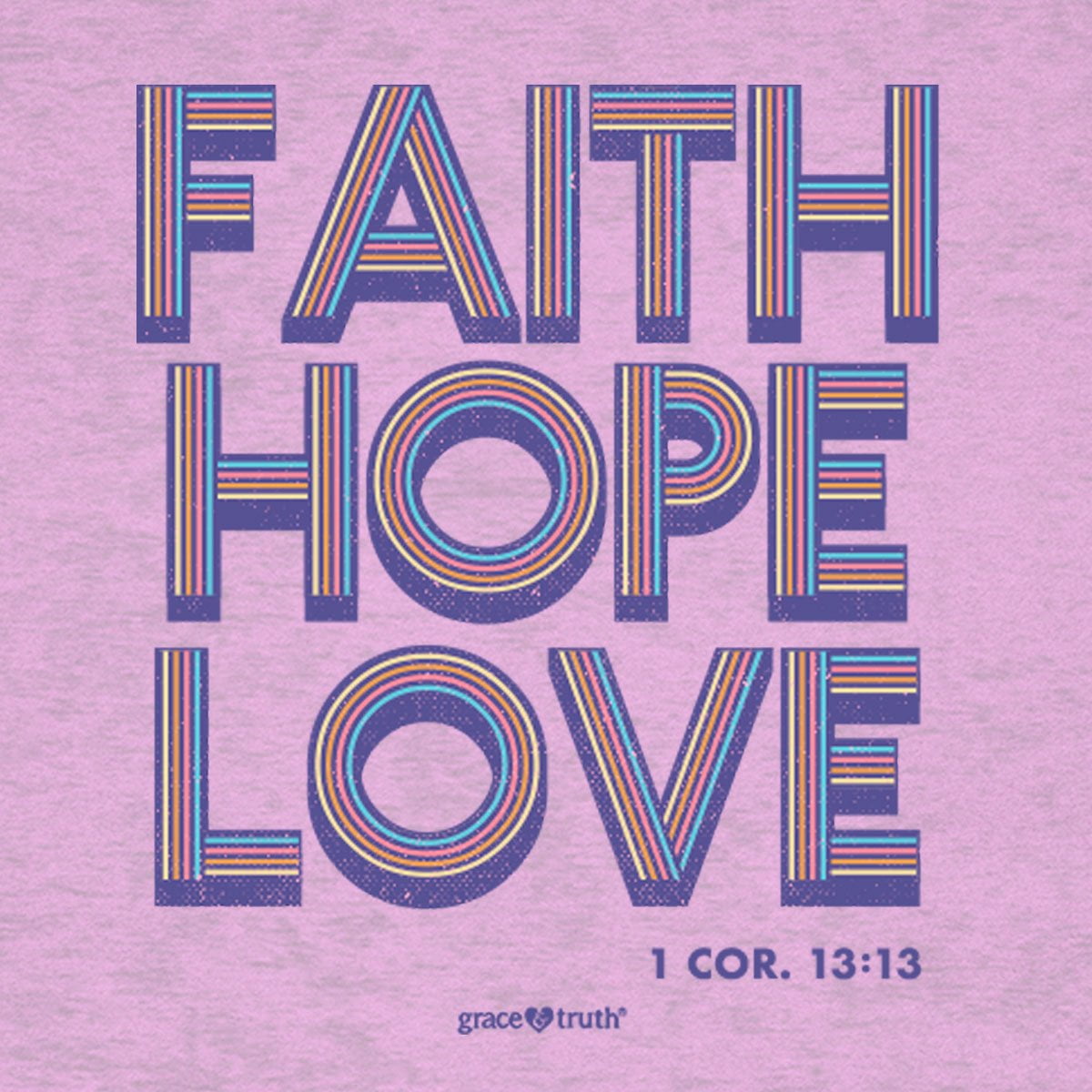 Cherished Girl Grace Truth Retro Faith Hope Love Christian T-Shirt ...