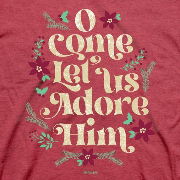 Cherished Girl Kerusso Come Adore Christmas T-Shirt - Walmart.com