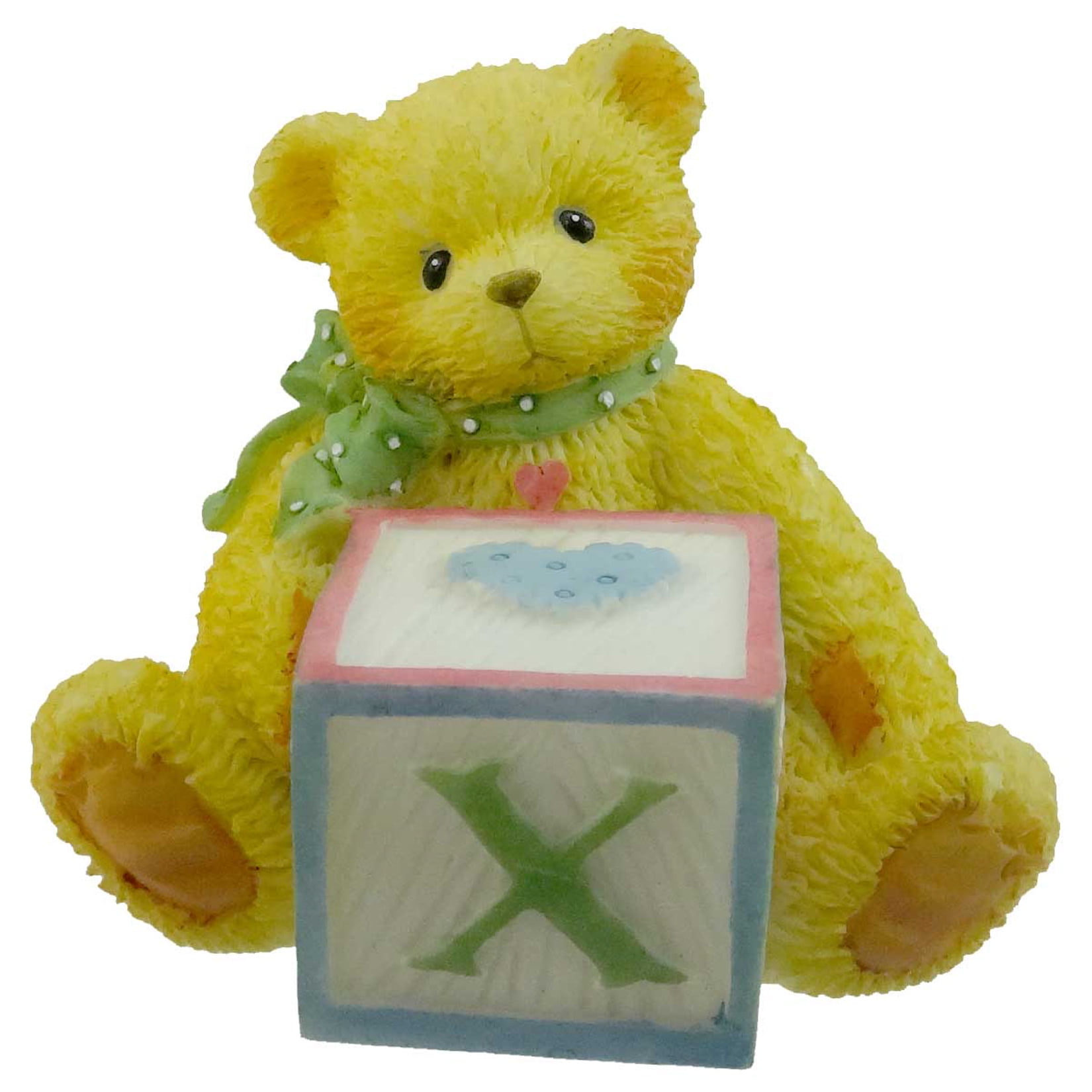 Cherished Teddies 1.50In Bear With Abc Block, Resin, Teddy Bear ...