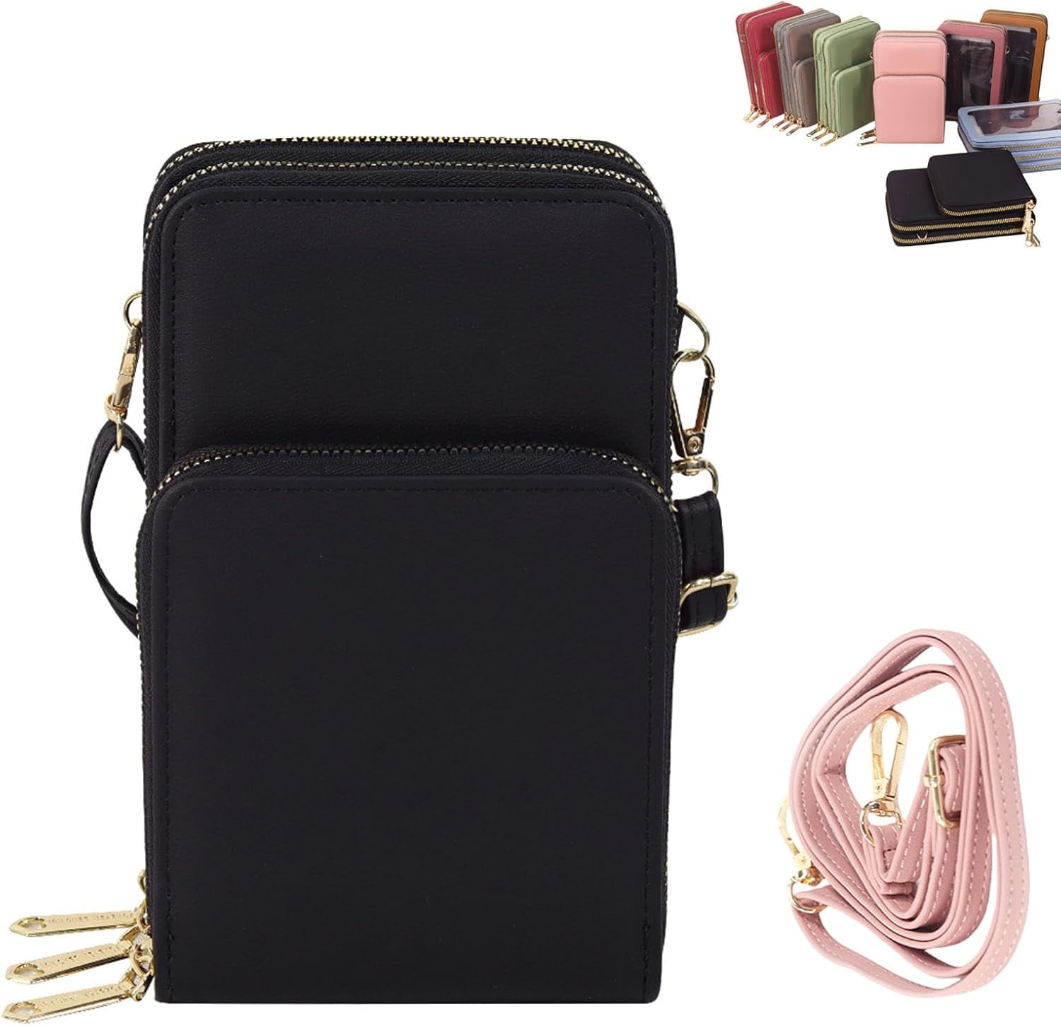 Cherishon Leather Small Crossbody Bag, Crossbody Bags for Women Travel ...