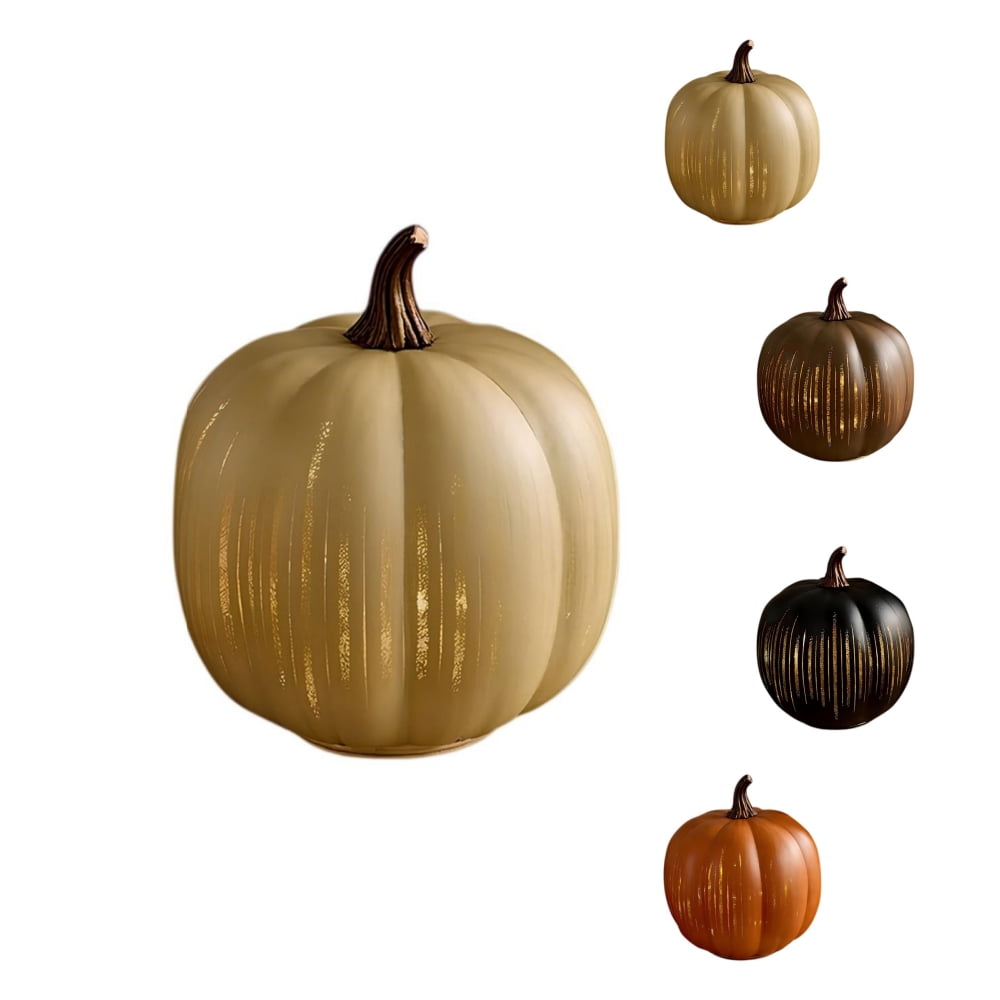 Cherishous Twinkle LED Light Pumpkins, Timer Lighted Sparkling Starry ...