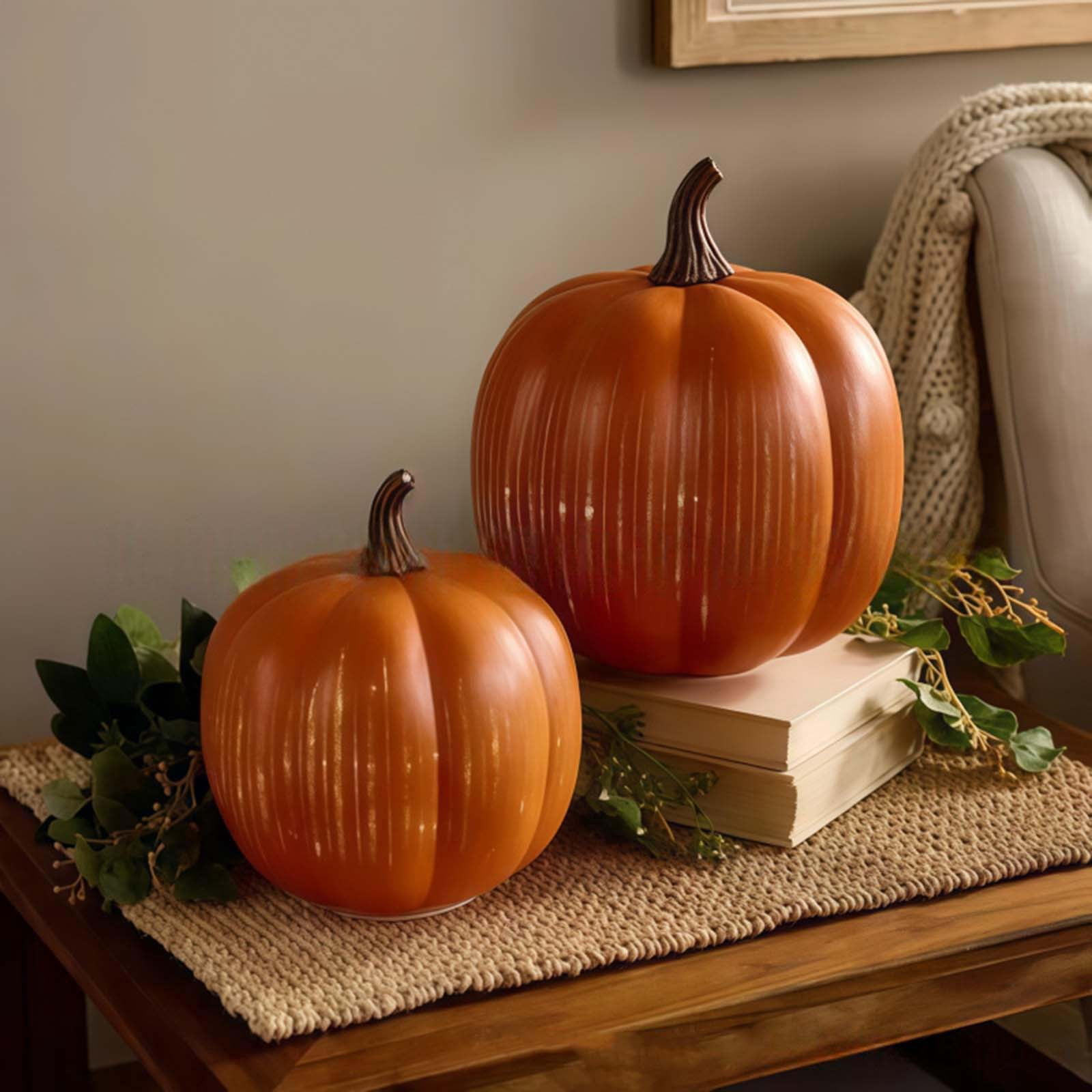 Cherishous Twinkle Light Pumpkins, Starry Night Pumpkins, Timer Lighted ...