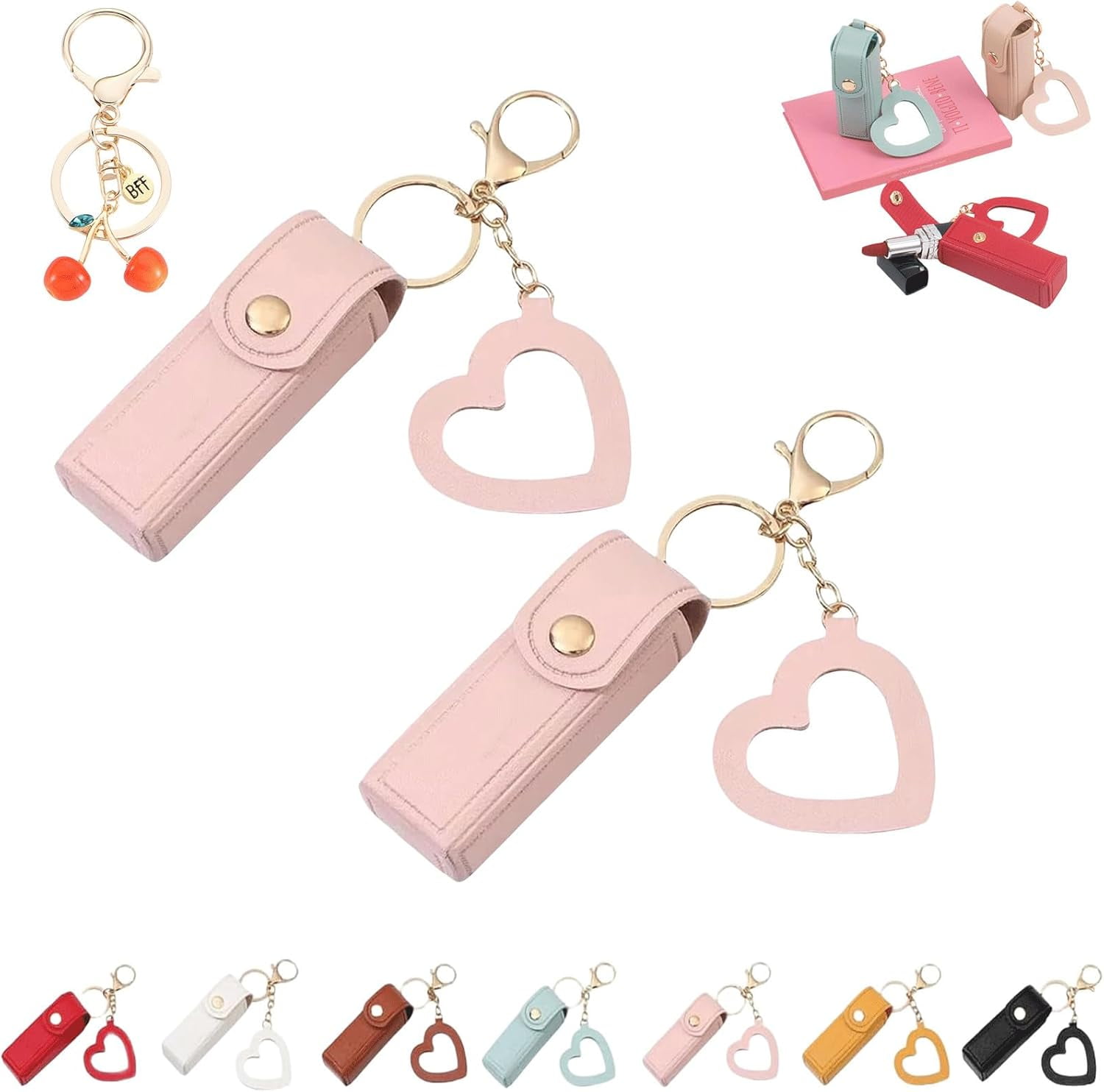 Cherishty Lip Oil Keychain,Cherishty Lip Oil Keychain Holder,Women Mini ...