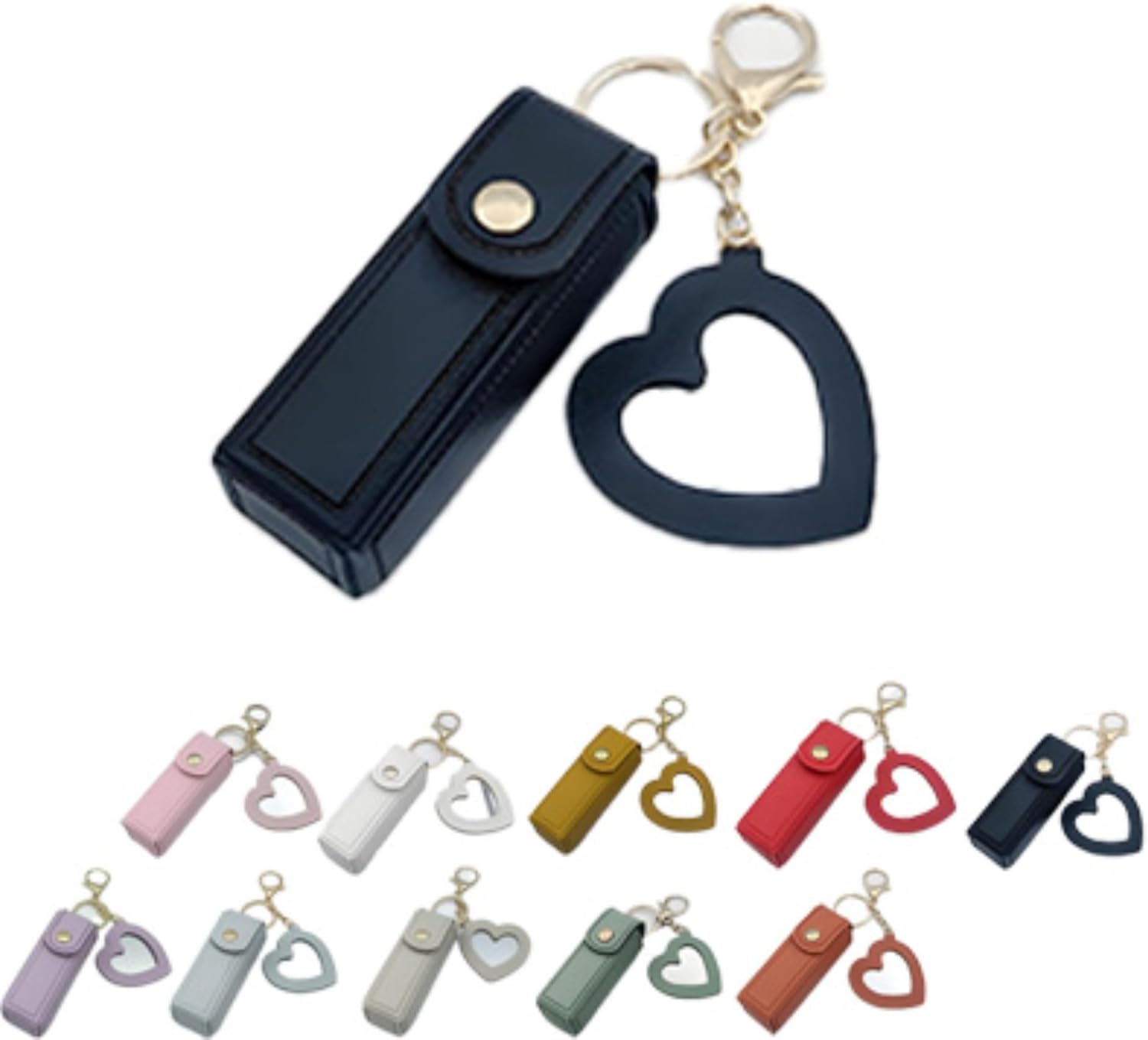 Cherishty Lip Oil Keychain,Lip Oil Keychain - Mirror & Oil2-in-1，Women ...