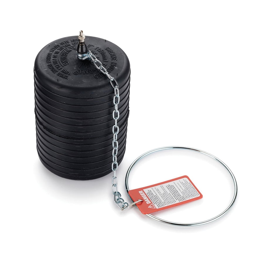 Cherne Test Ball Plug,Ring&Chain,9"Deflate L 270067 - Walmart.com
