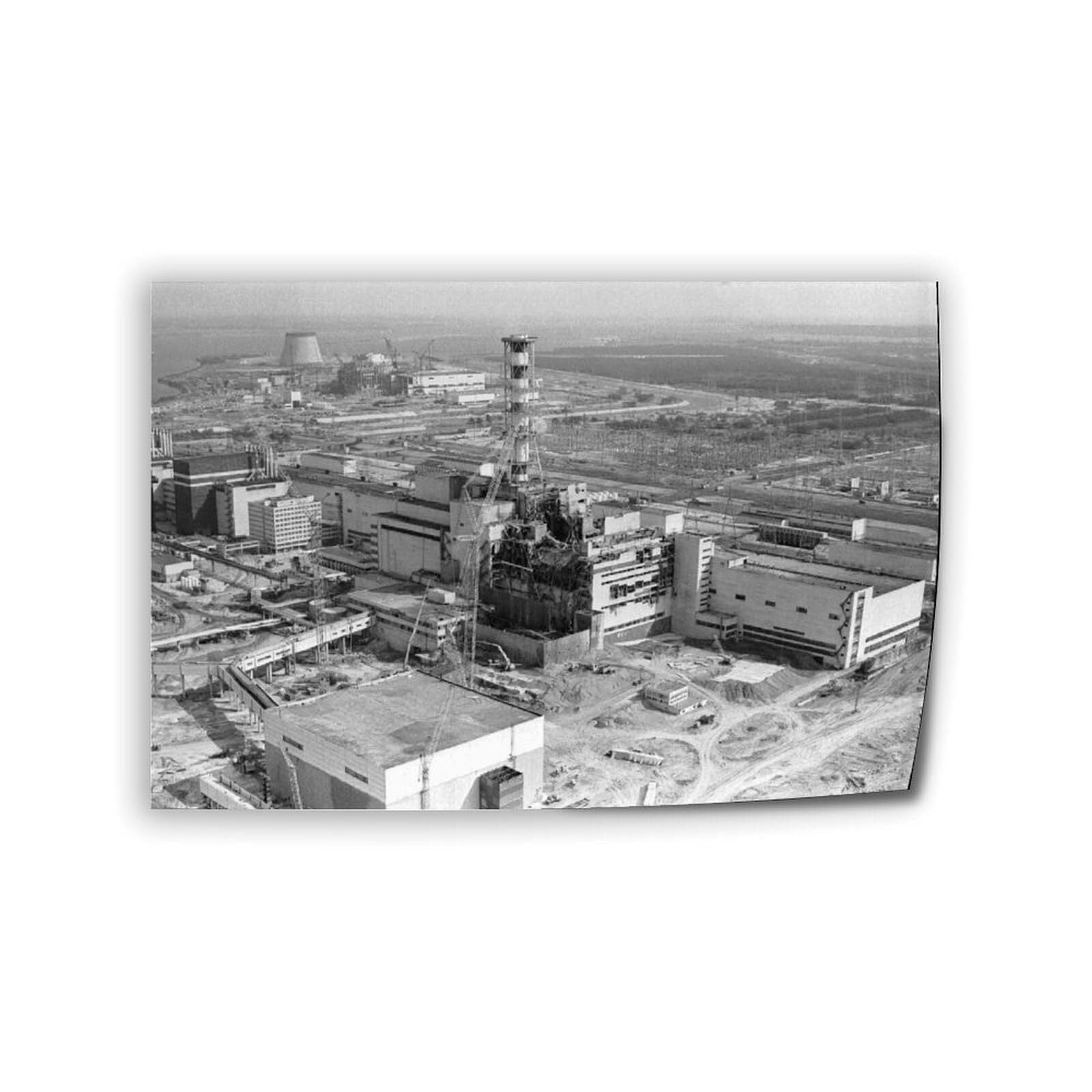 Chernobyl Nuclear Accident 1986 Vintage Historical Poster (2) Canvas ...