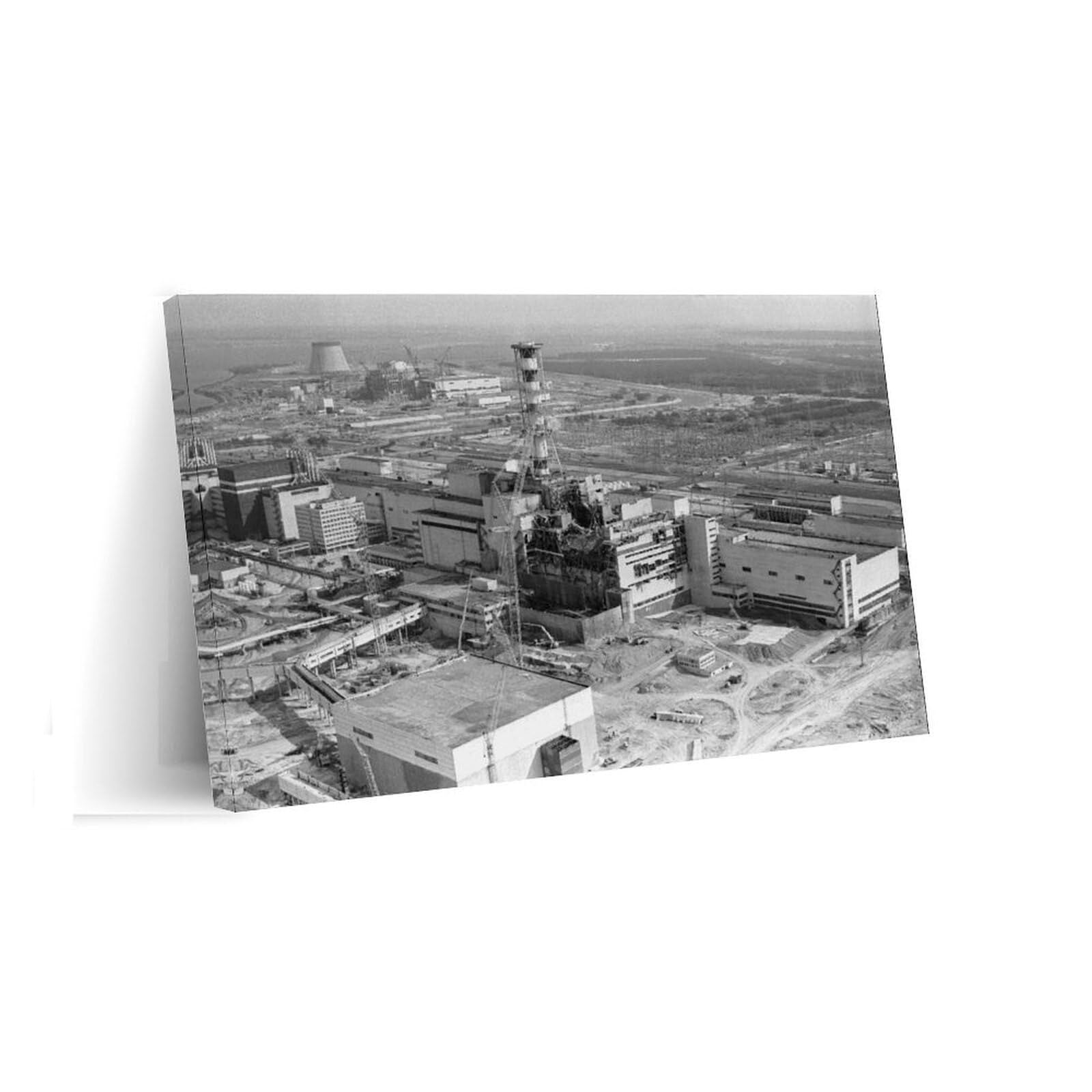 Chernobyl Nuclear Accident 1986 Vintage Historical Poster (2) Canvas ...