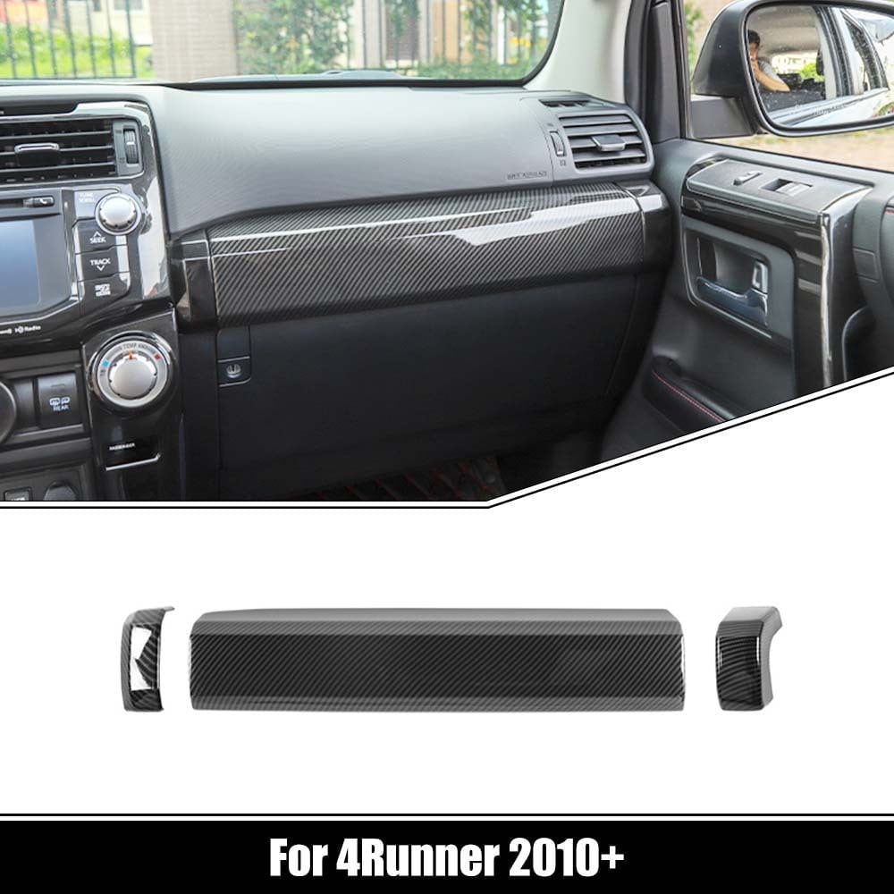 CheroCar Carbon Fiber Center Console Co-pilot Passenger Panel Trim Kit ...