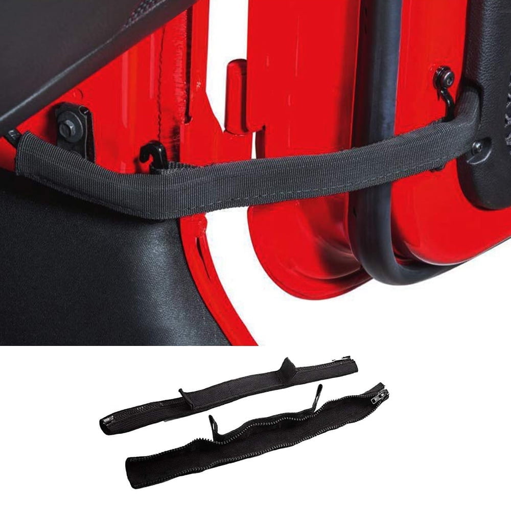 Cherocar Door Limiter Straps, Grab Handle for Jeep Wrangler JK JL 2007 ...