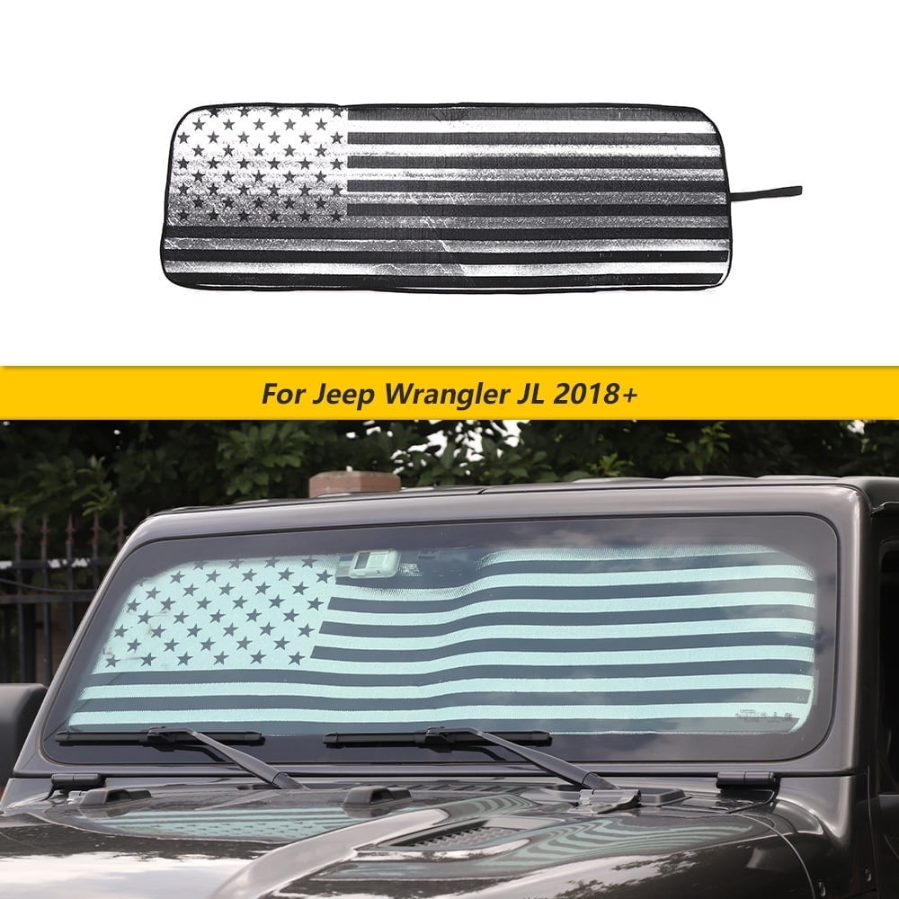 CheroCar Sunshade Window Visor for Jeep Wrangler JL JLU & Gladiator JT ...