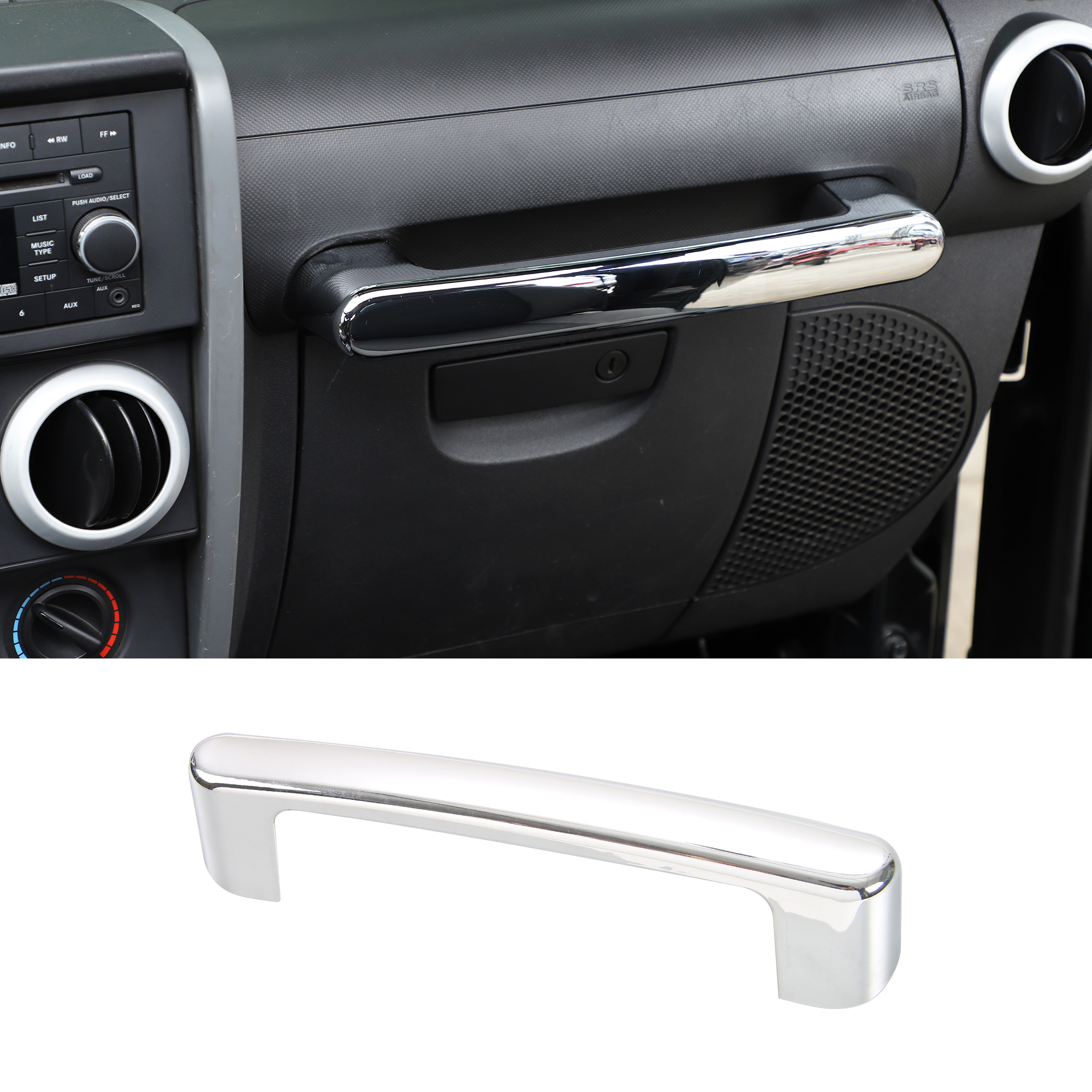 CheroCar Handle Decoration Cover Vehicle Copilot Trim for JK Wrangler ...
