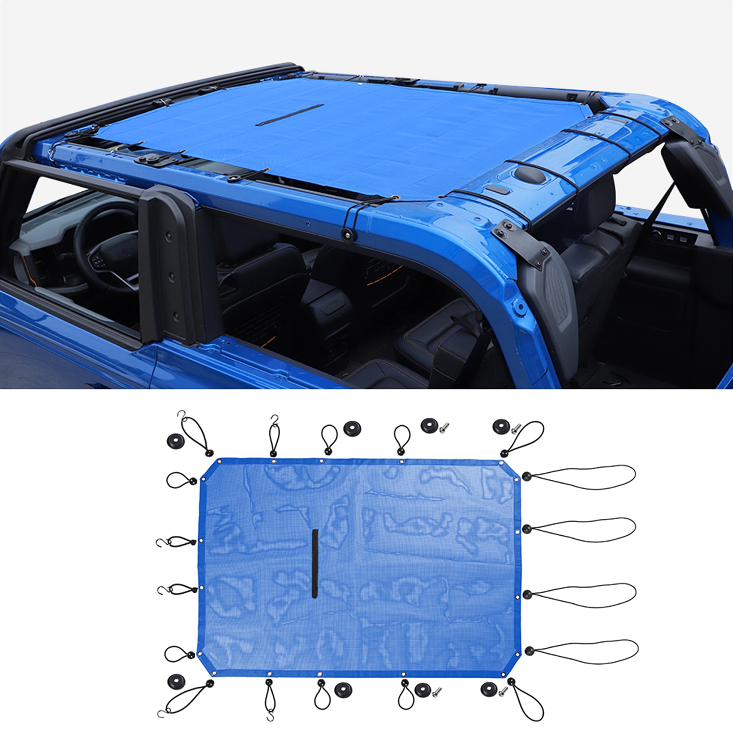 CheroCar Sunshade Mesh Sun Shade Bikini Top Roof Sunblock Mesh Heat ...