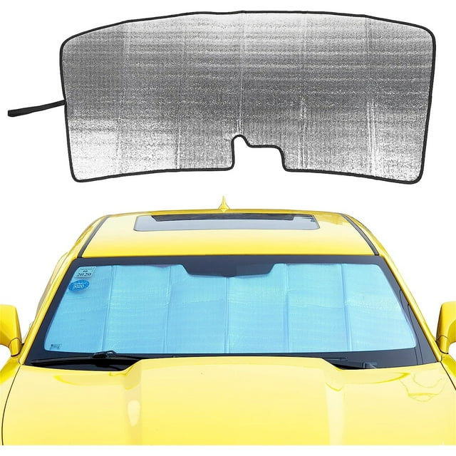 CheroCar Windshield Sunshade for Chevrolet Camaro 2010-2015, UV ...