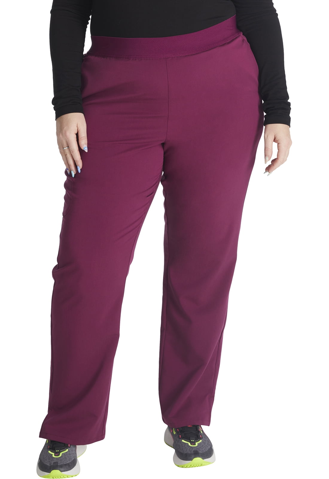 Cherokee Atmos Scrubs Pant For Women Mid-rise Pull-on Straight Leg ...