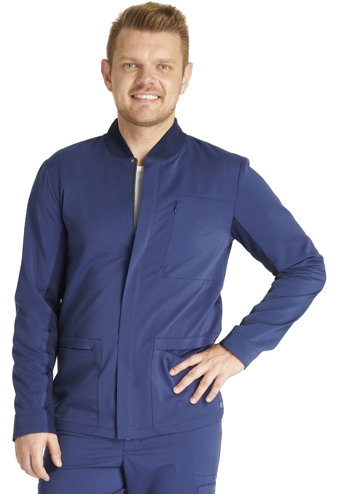 Cherokee Atmos Warm Up Scrubs Jacket For Men Zip Front CK329A - Walmart.com