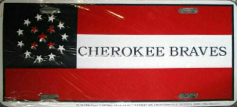 Cherokee Braves 6"x12" License Plate Sign Civil War Collectible ...