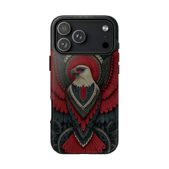 Cherokee Eagle Linework Tribal Art Case for iPhone 11-17 Pro Max ...