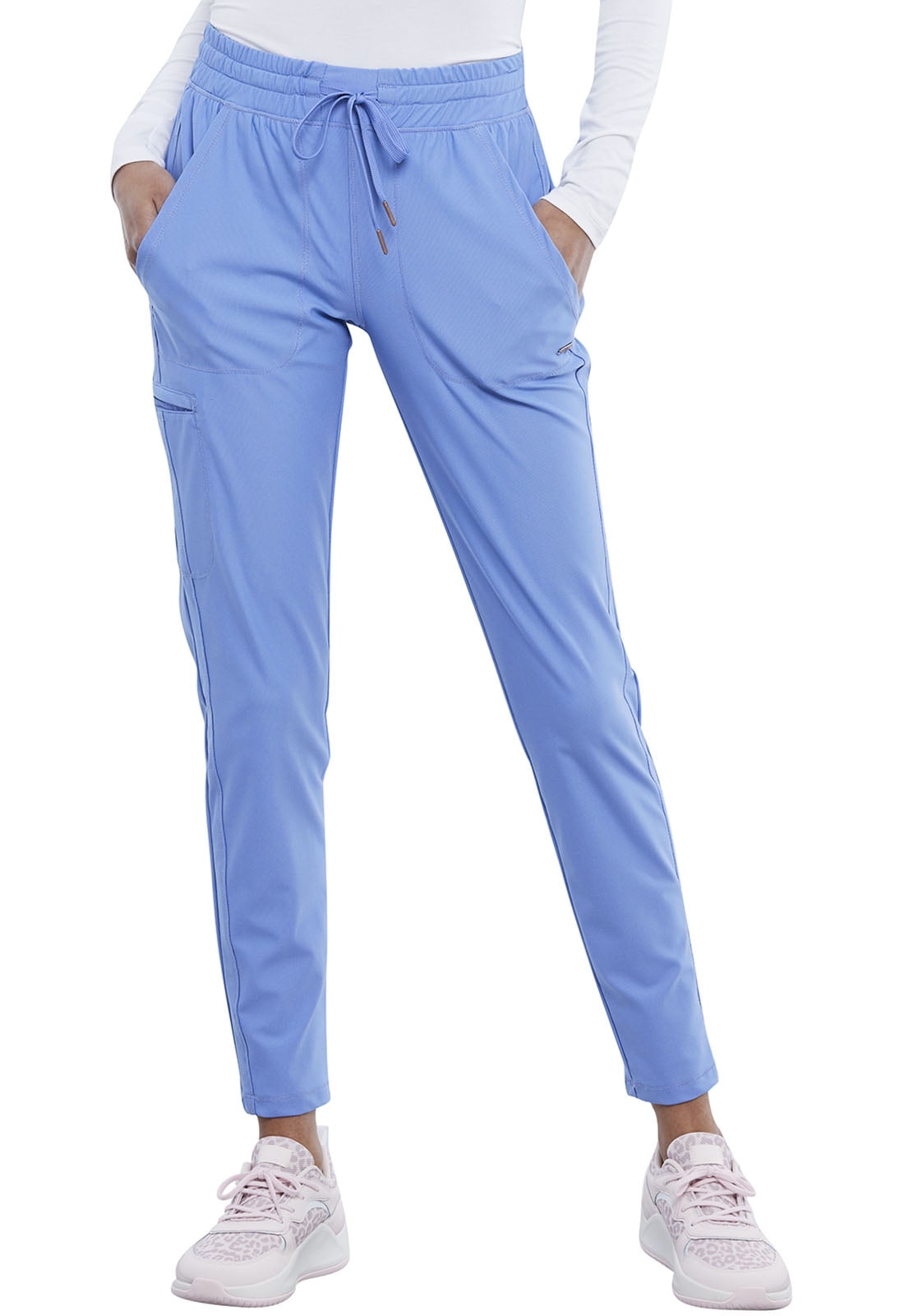 Cherokee Form Scrubs Pant For Women Mid Rise Tapered Leg Drawstring ...