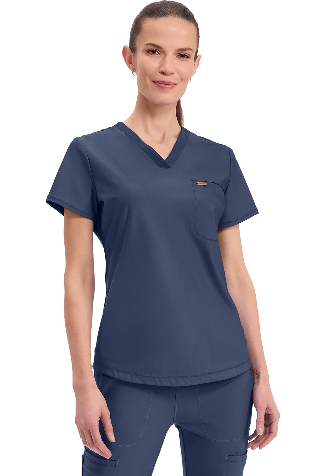 Cherokee Form Scrubs Top For Women Tuckable V-Neck Plus Size CK819, 2XL ...