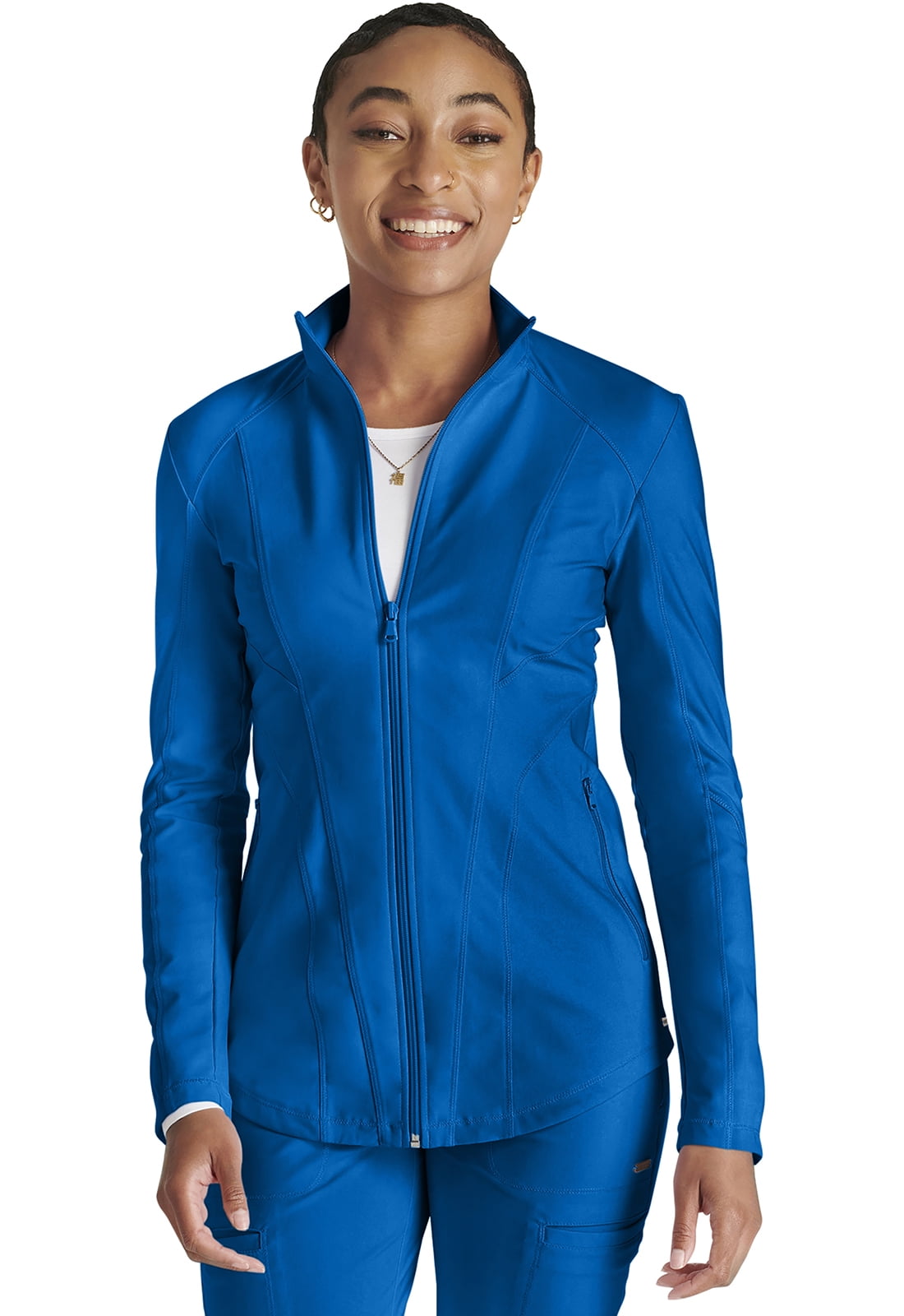 Cherokee Form Women's Warm Up Scrubs Jacket Zip Front CK390 - Walmart.com