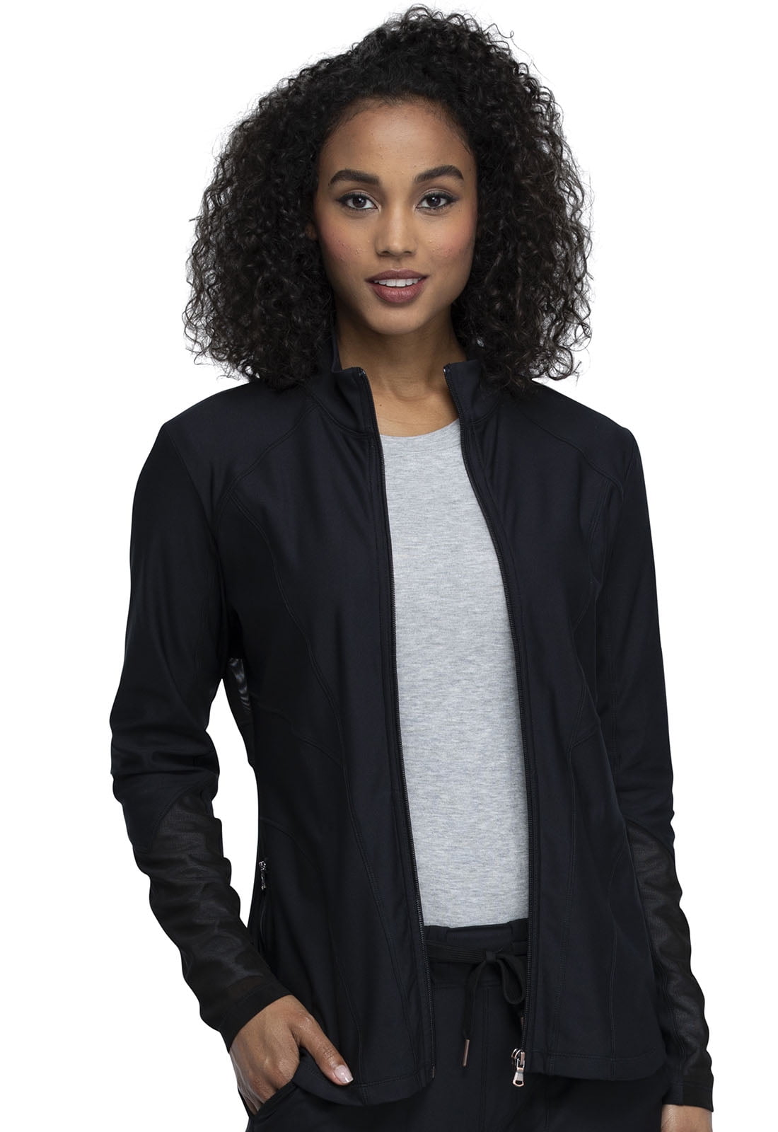 Cherokee Form Women's Warm Up Scrubs Jacket Zip Front CK390 - Walmart.com
