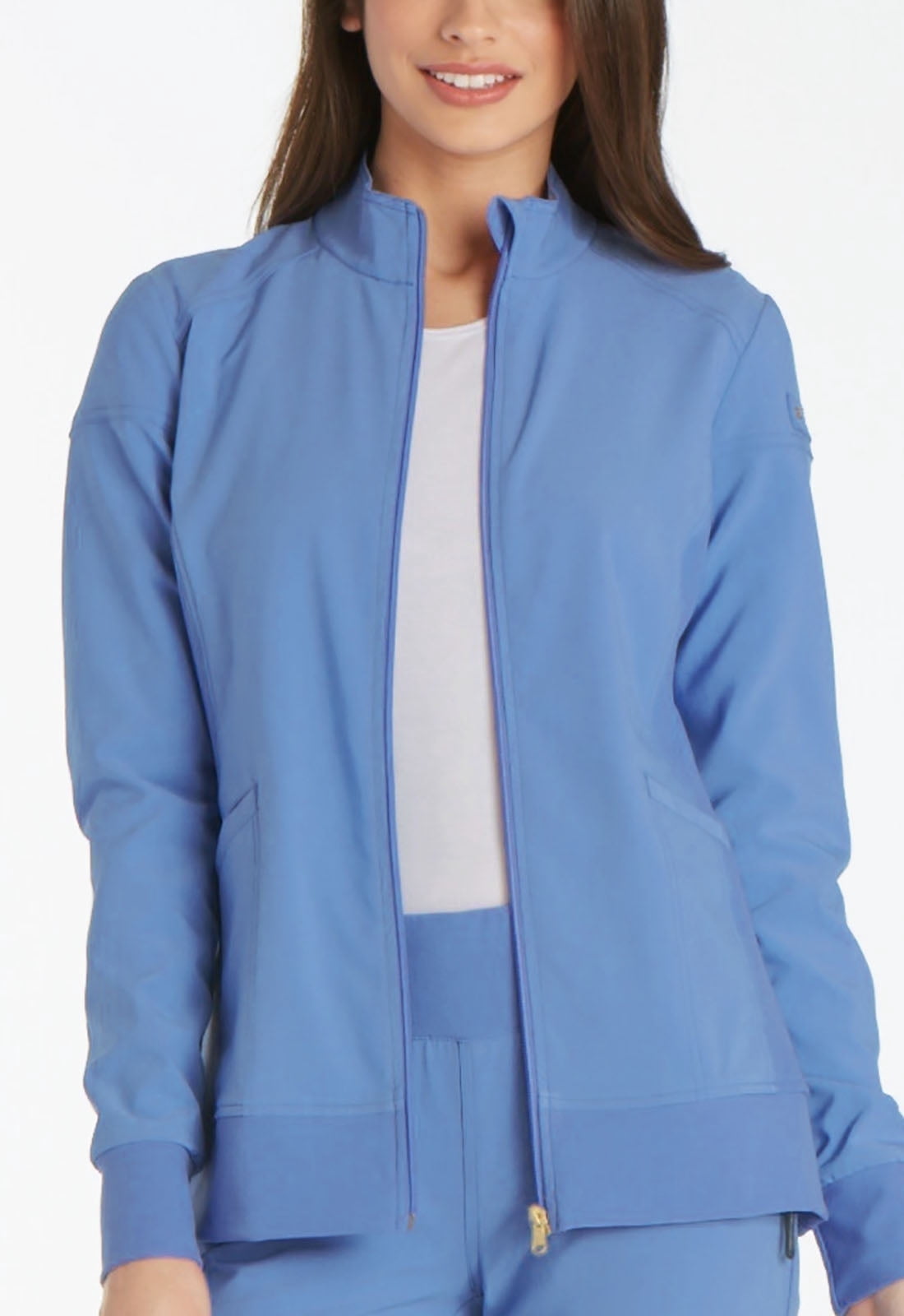Cherokee Iflex Women's Warm Up Scrubs Jacket Zip Front CK303 - Walmart.com