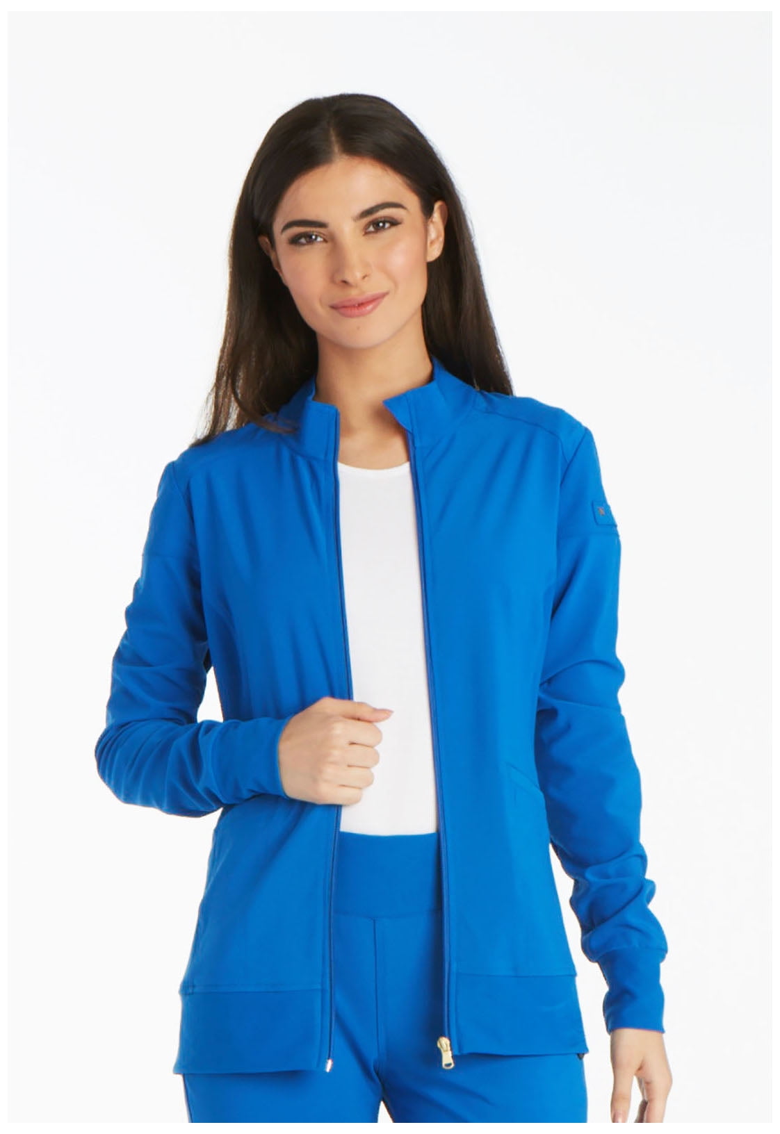 Cherokee Iflex Women's Warm Up Scrubs Jacket Zip Front CK303 - Walmart.com
