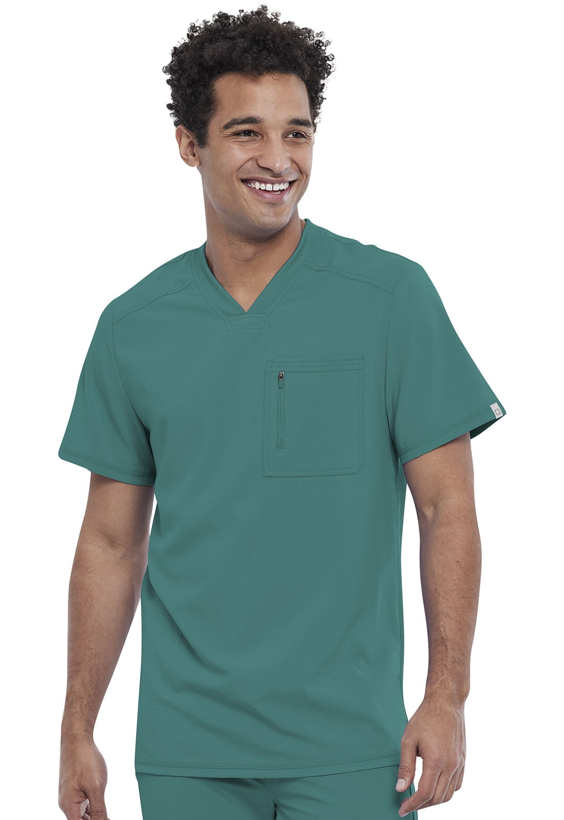 Cherokee Infinity Men Medical Scrubs Top V-Neck CK910A, XS, Hunter ...
