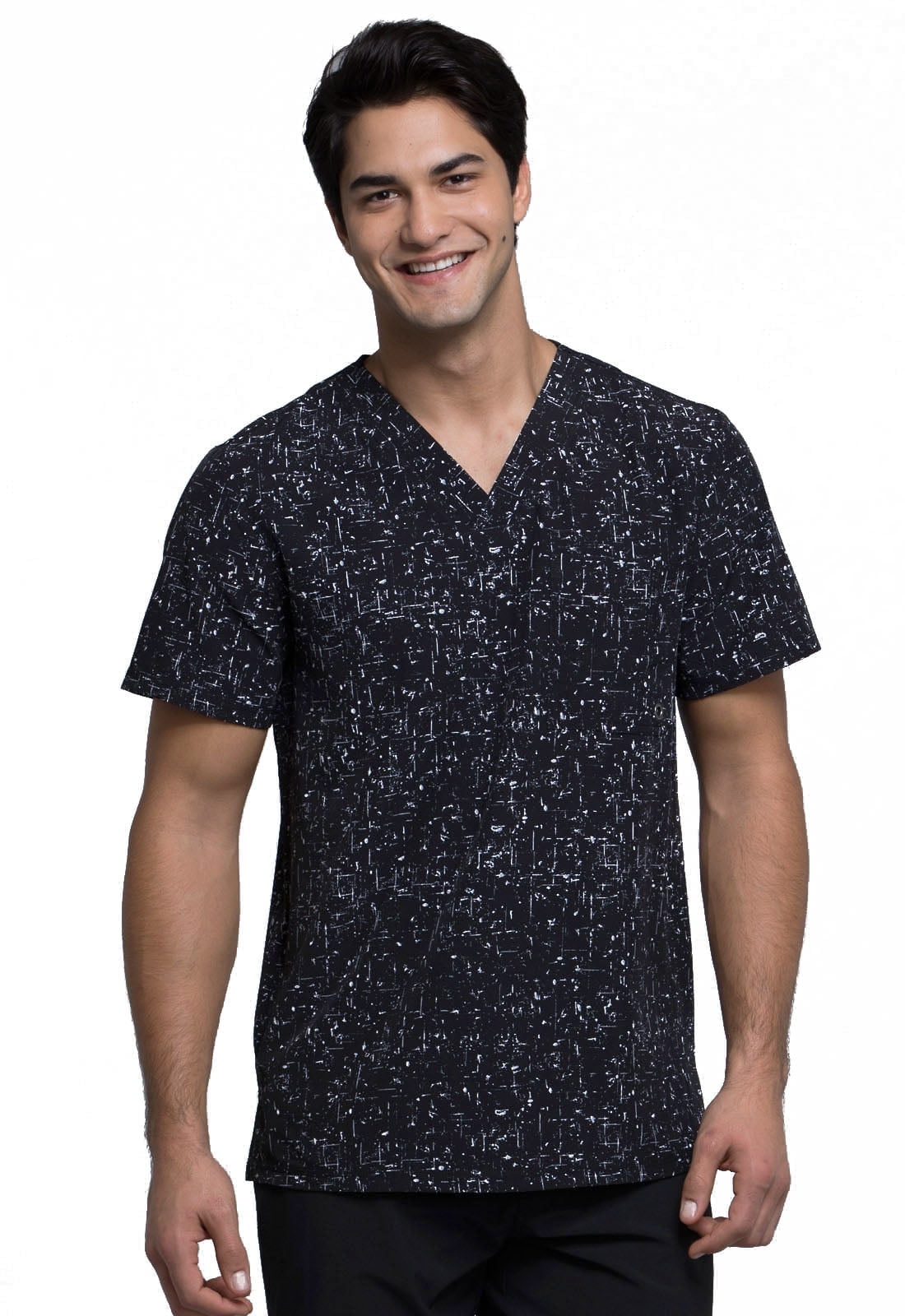 Cherokee Infinity Men Medical Scrubs Top V-Neck Plus Size CK902, 4XL ...