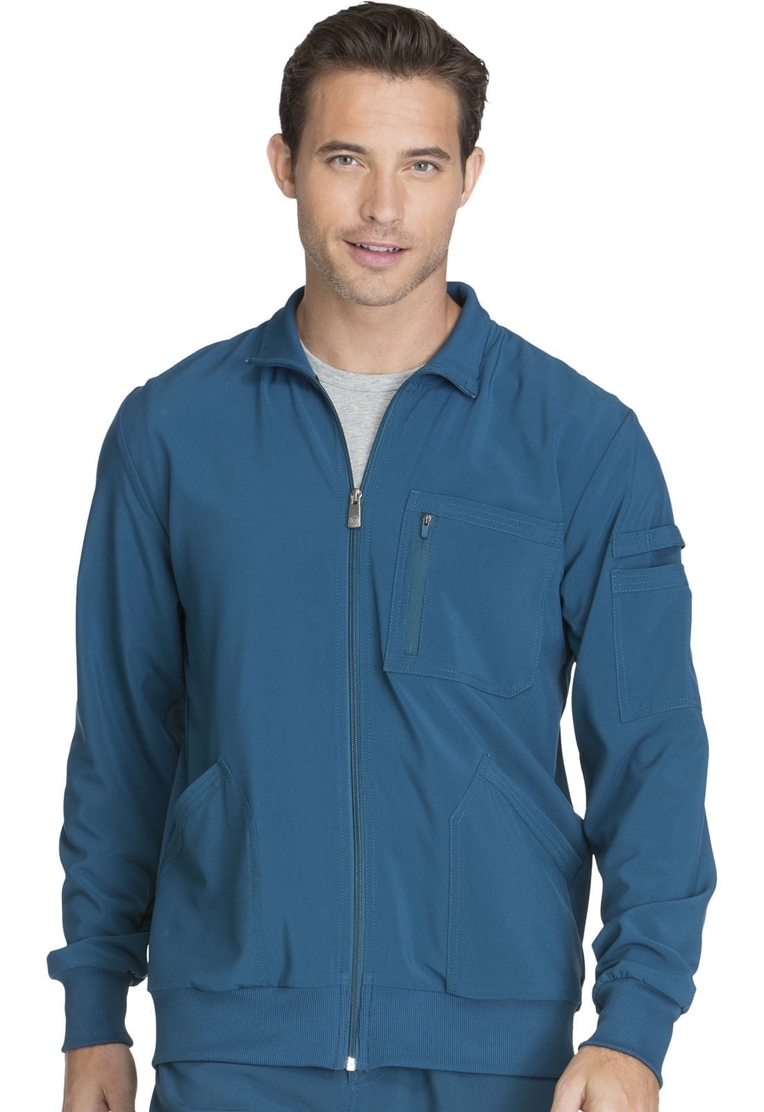 Cherokee Infinity Men Warm Up Scrubs Jacket Zip Front CK305A - Walmart.com
