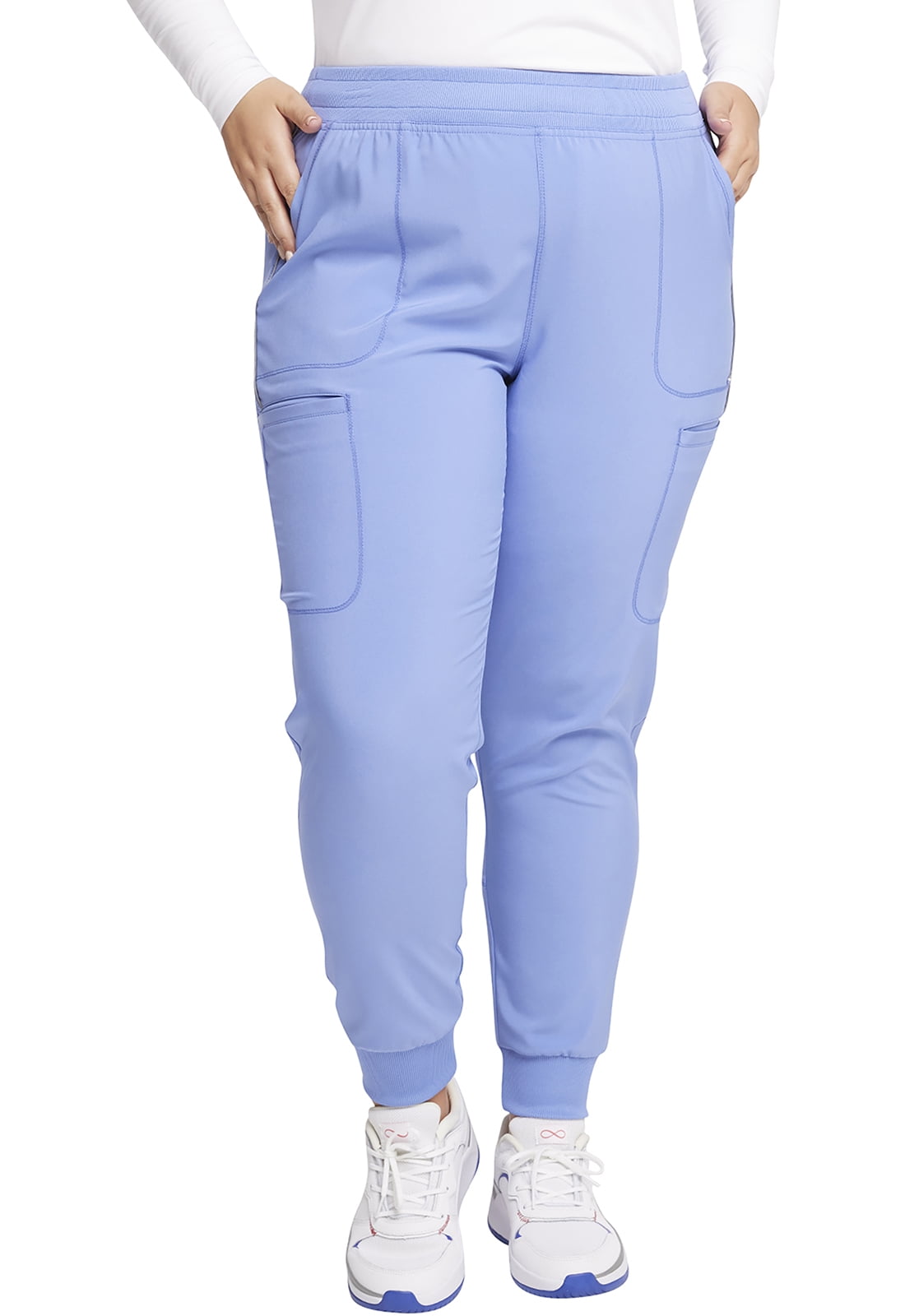Cherokee Infinity Scrubs Pant For Women Mid Rise Jogger Plus Size ...