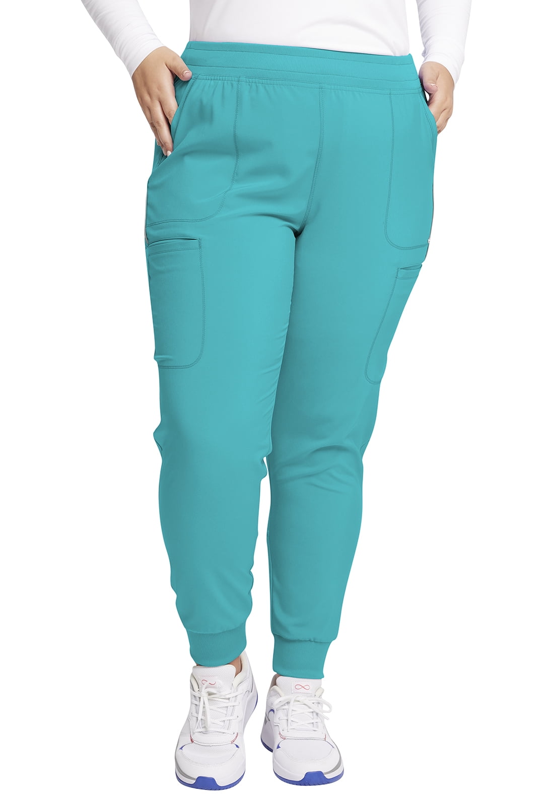 Cherokee Infinity Scrubs Pant For Women Mid Rise Jogger Plus Size ...