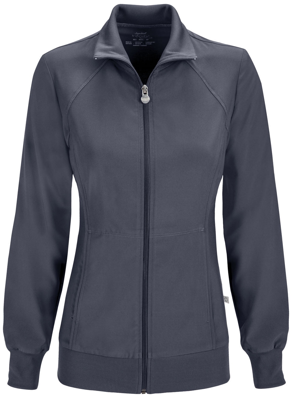 Infinity Cherokee Zip Front Scrub Jackets for Women, 4-Way Stretch ...