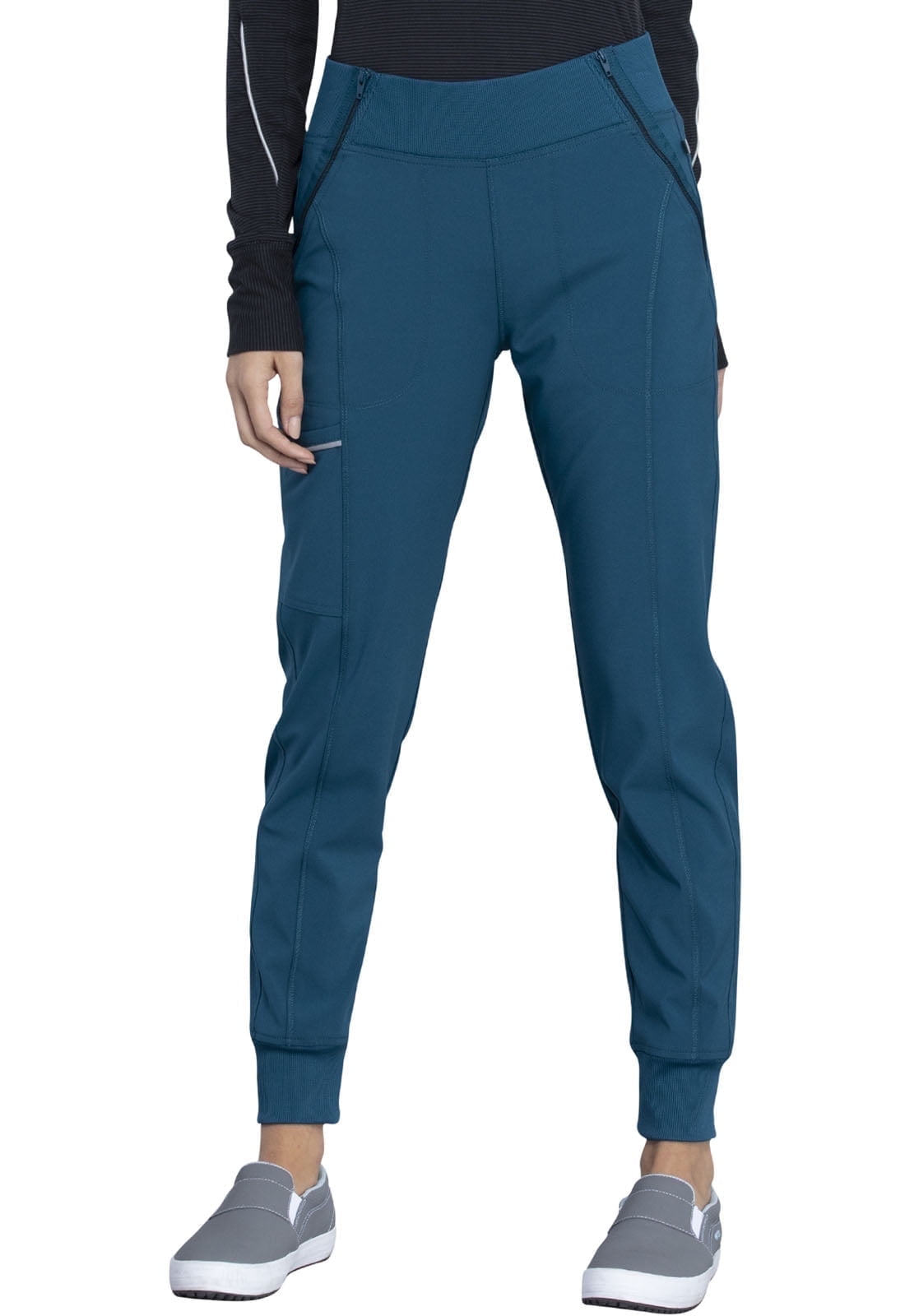 Infinity Cherokee Jogger Scrub Pants for Women Mid Rise Cargo Pocket ...