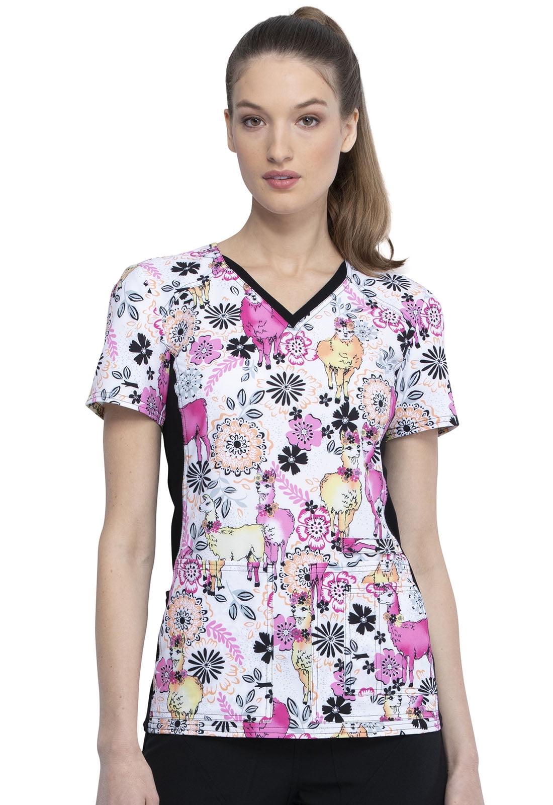 Cherokee Infinity Women's Scrubs Top V-Neck CK634 - Walmart.com