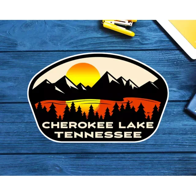 Cherokee Lake Tennessee Decal Sticker Lakes Sticker Phone Decal Water ...