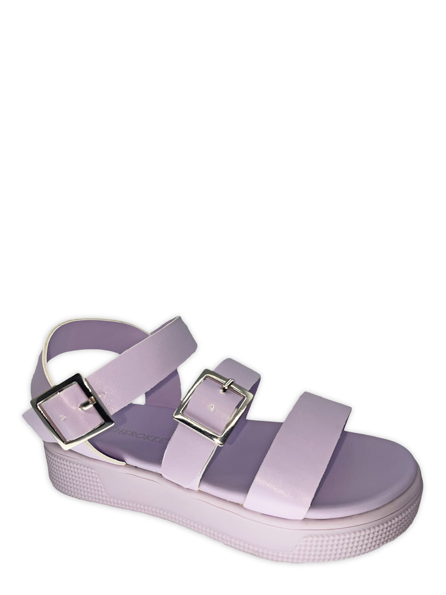 Cherokee Little & Big Girl Double Buckle Platform Sandals - Walmart.com