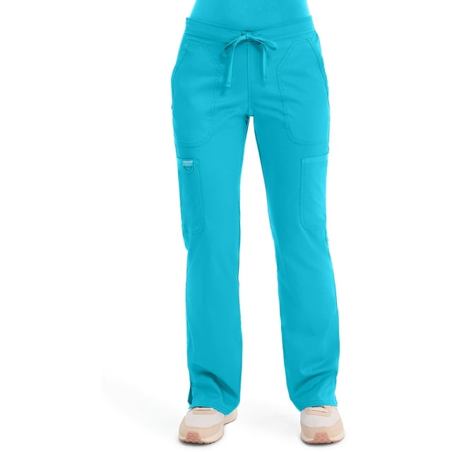 Cherokee Medical Scrub Pants for Women, Mid Rise Moderate Flare ...