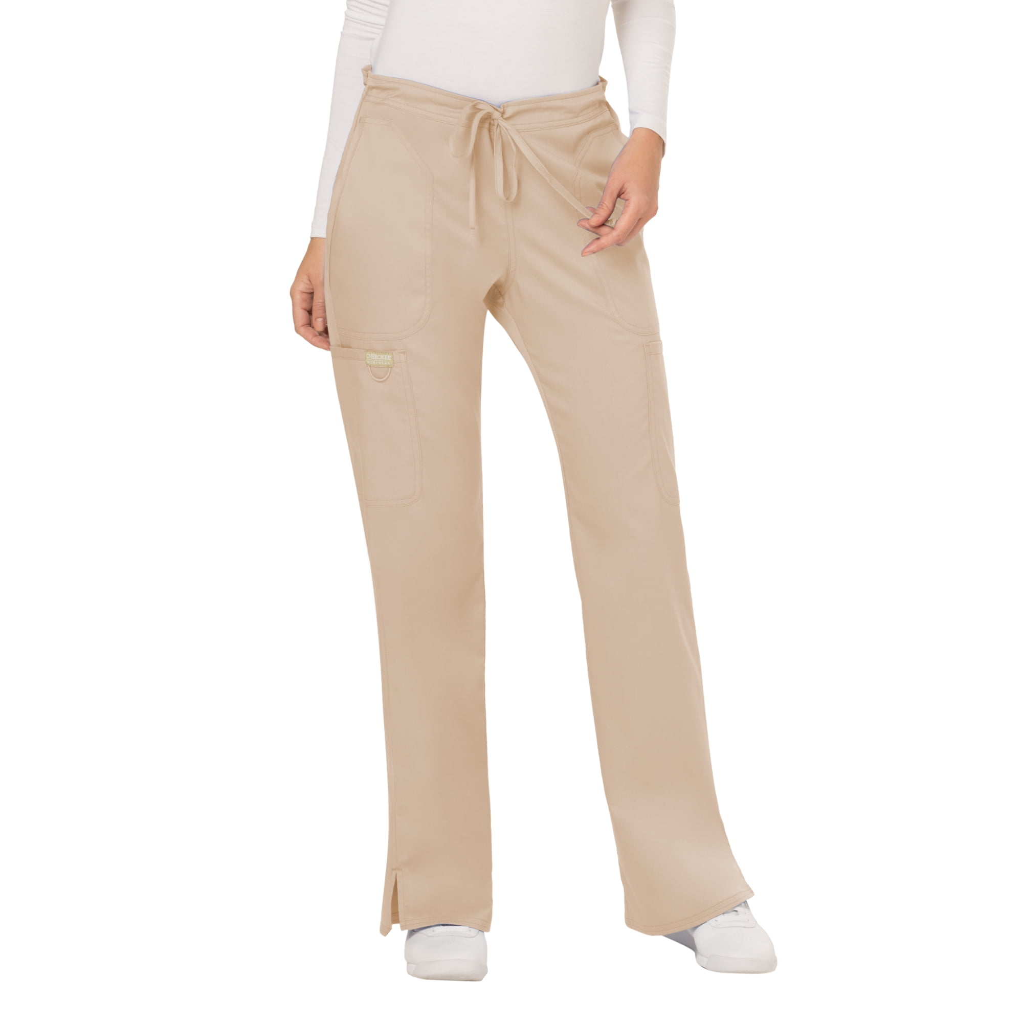 Cherokee Women's Medical Scrub Pants, Mid Rise, Moderate Flare ...