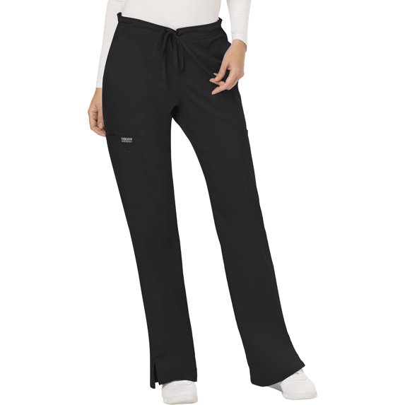 Cherokee Women's Stretch Nurse Scrub Pants, Mid Rise Moderate Flare ...