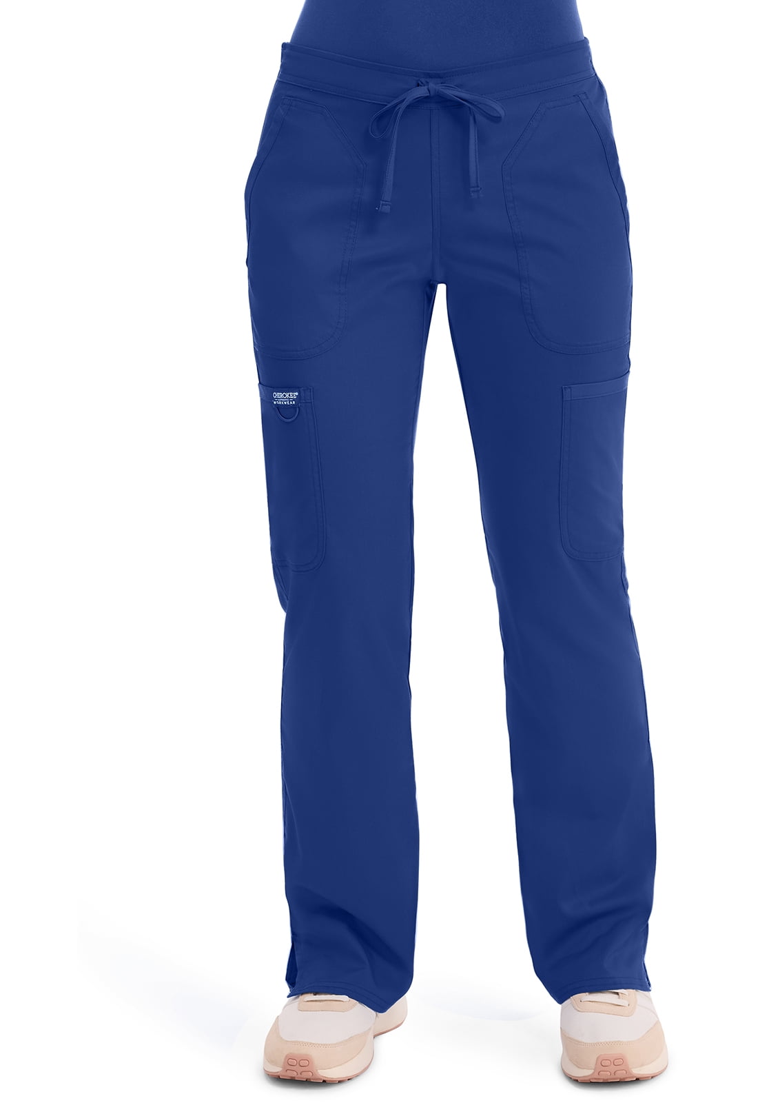 Cherokee Medical Scrub Pants for Women, Mid Rise Moderate Flare ...