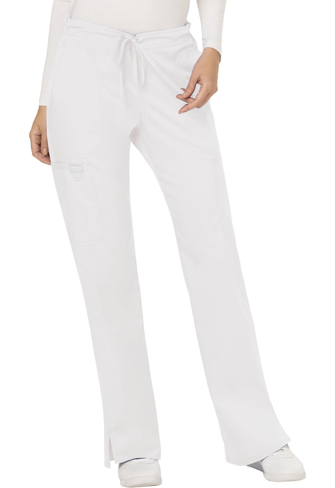 Cherokee Medical Scrub Pants for Women, Mid Rise Moderate Flare ...