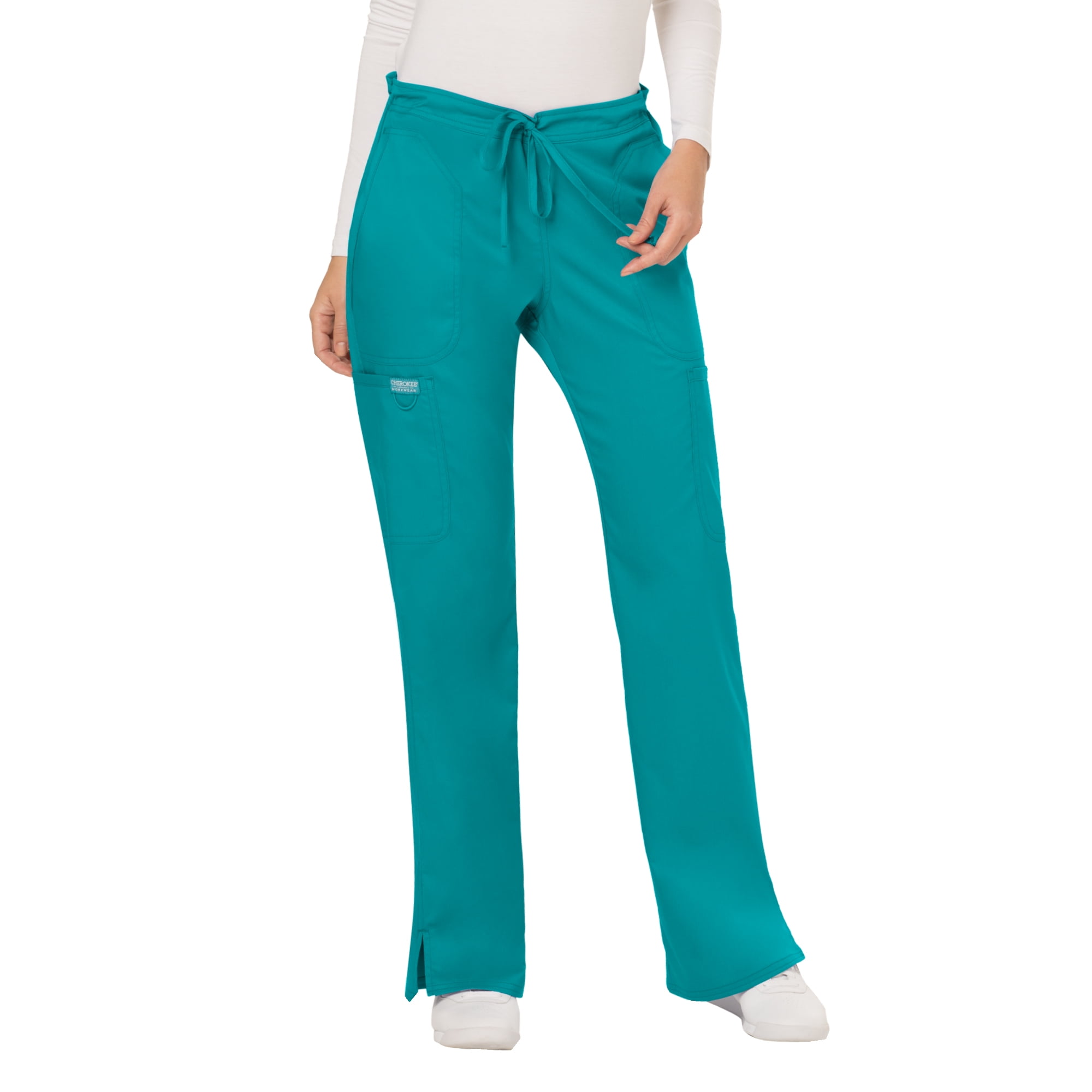 Cherokee Stretch Work Uniforms - Women's Mid Rise Moderate Flare ...